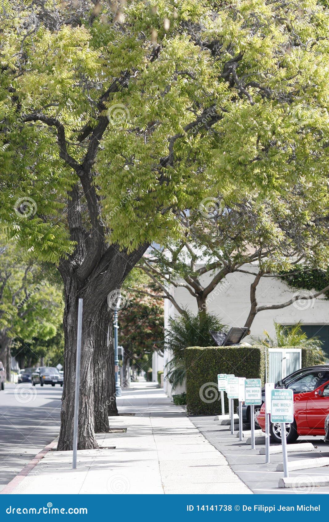 Santa Barbara street scene stock photo. Image of america - 14141738