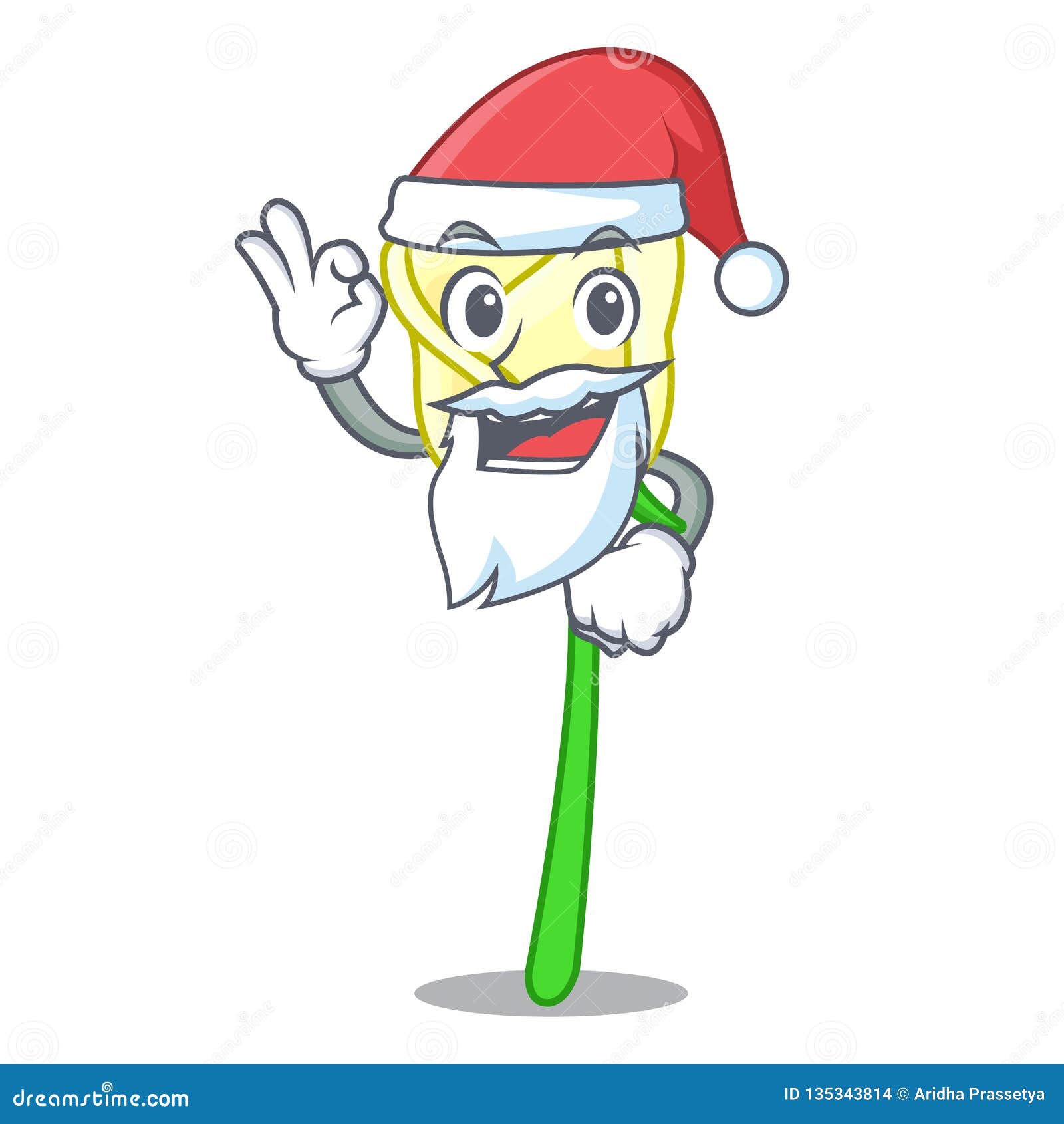 Santa Beautiful White Rose on the Cartoon Stock Vector - Illustration ...