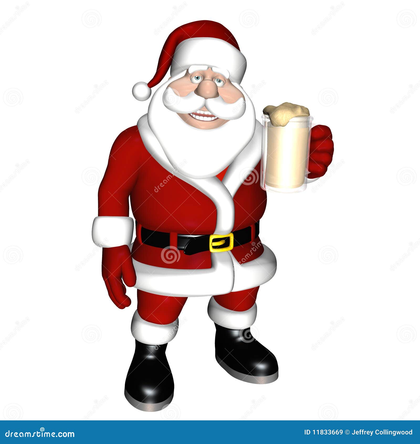 Santa Beer Toast Stock Image | CartoonDealer.com #11833669