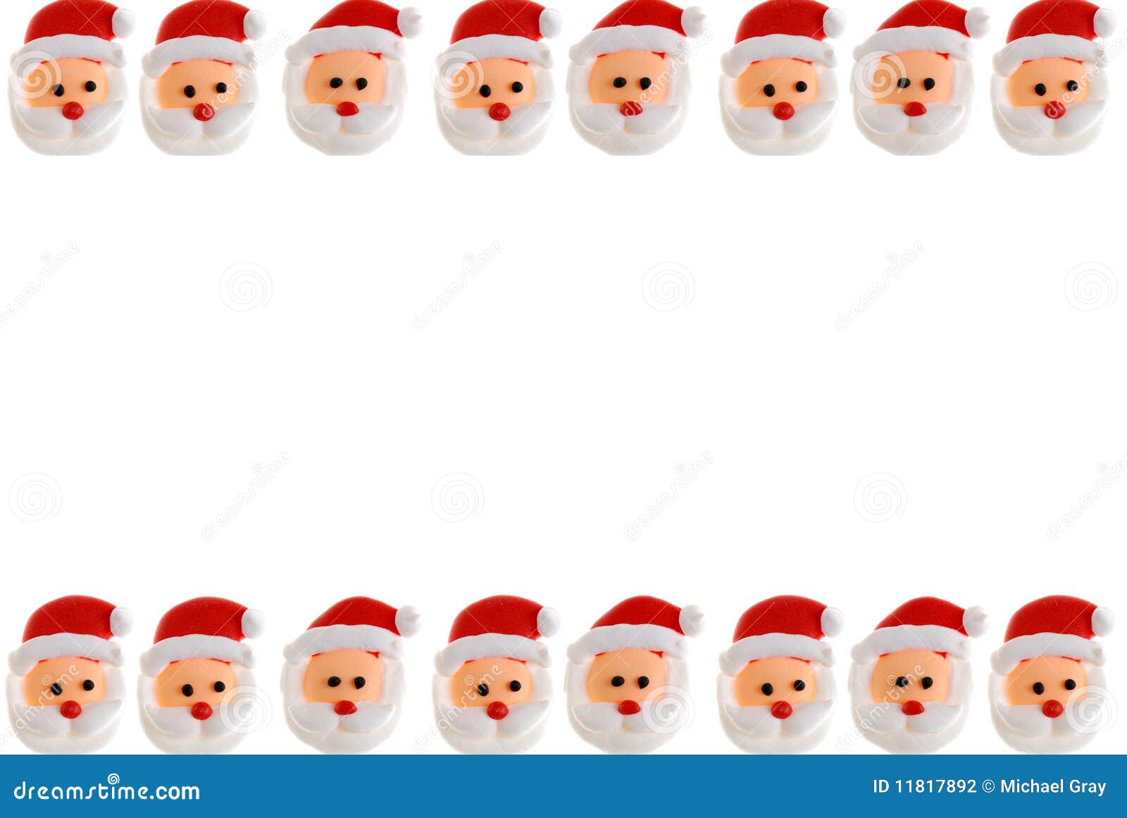 Santa border stock photo. Image of festive, claus, sheet - 11817892