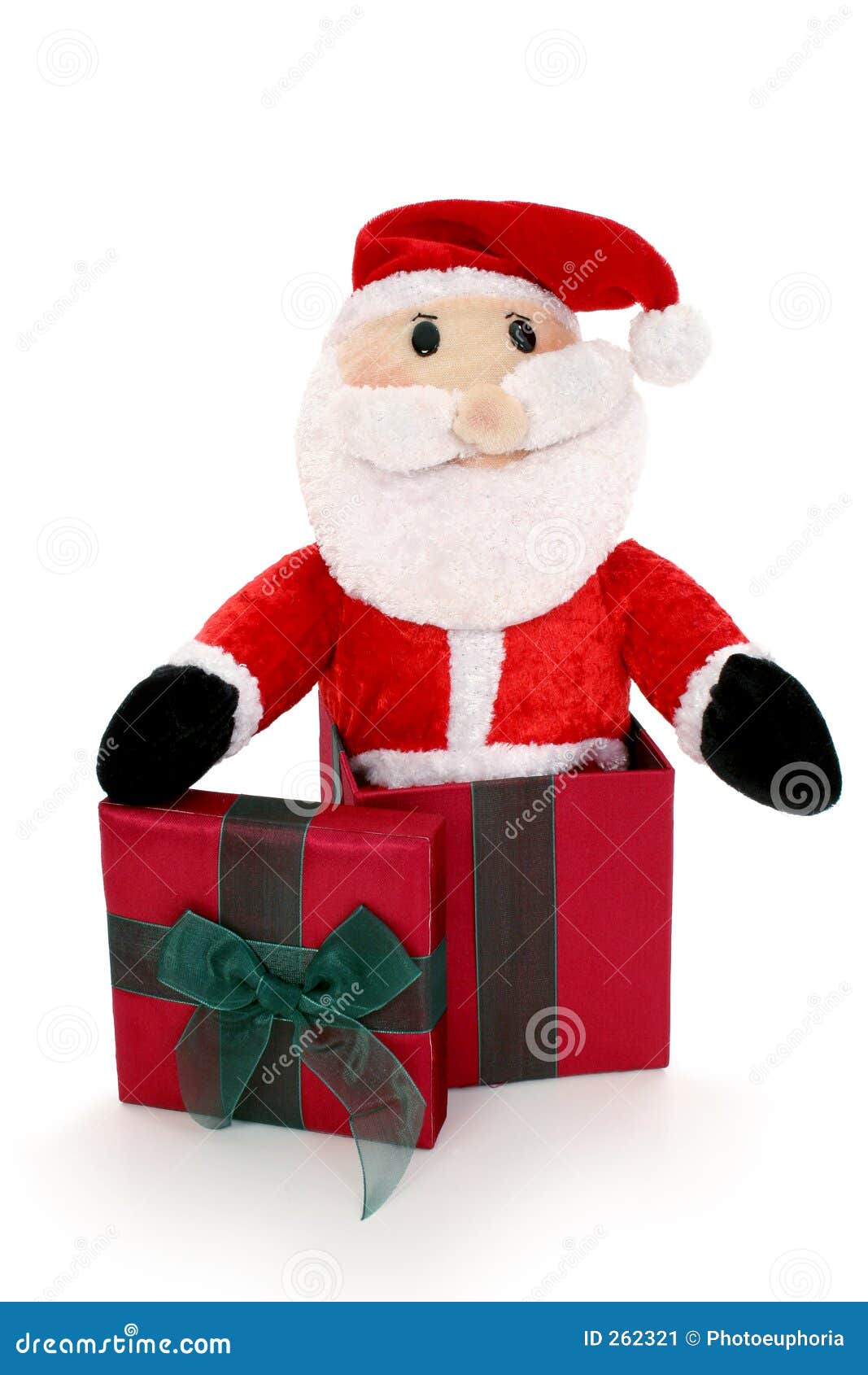 Santa in a Box stock image. Image of holidays, cute, kringle - 262321