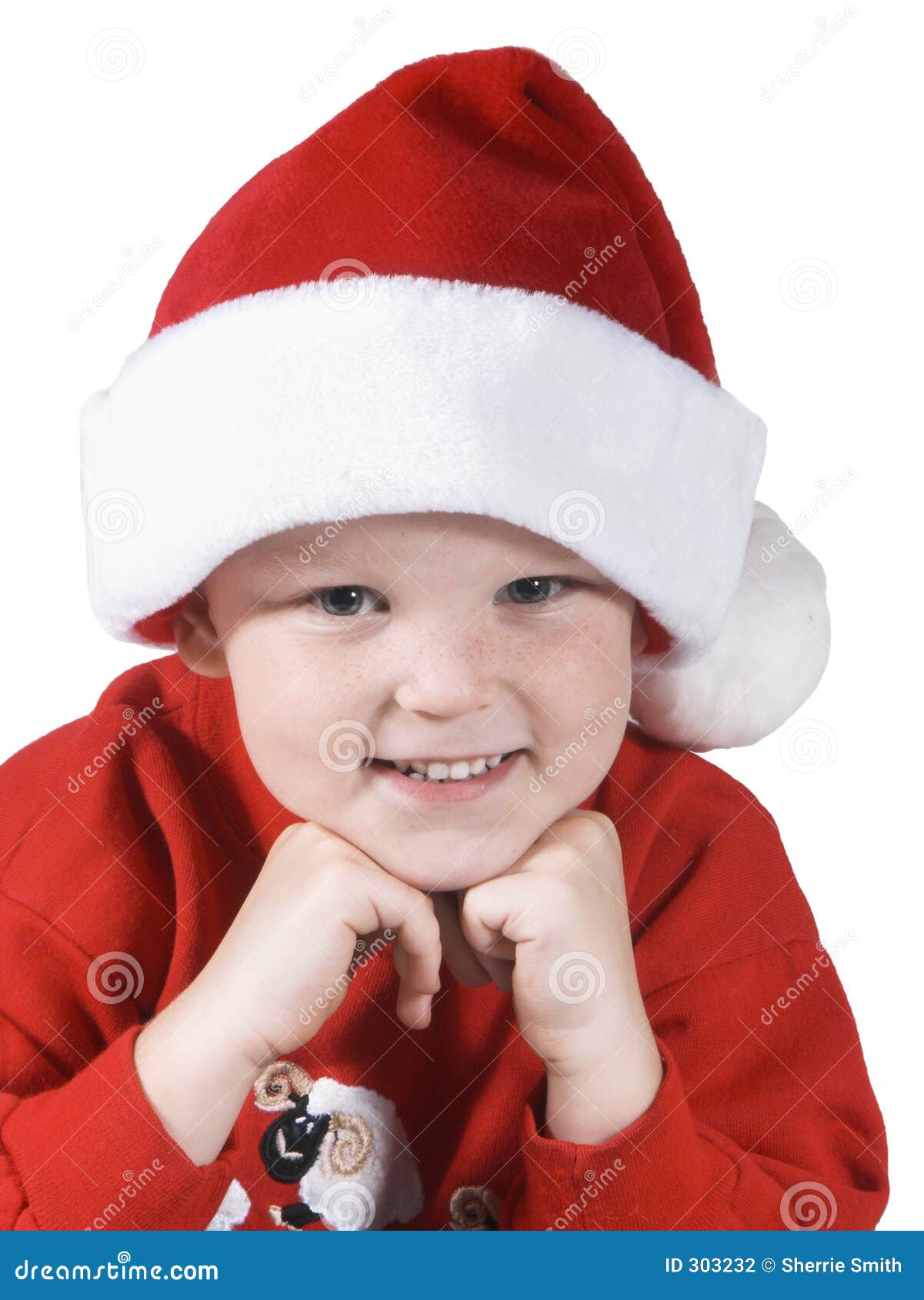 Santa boy stock photo. Image of white, joyious, youth, nephew - 303232