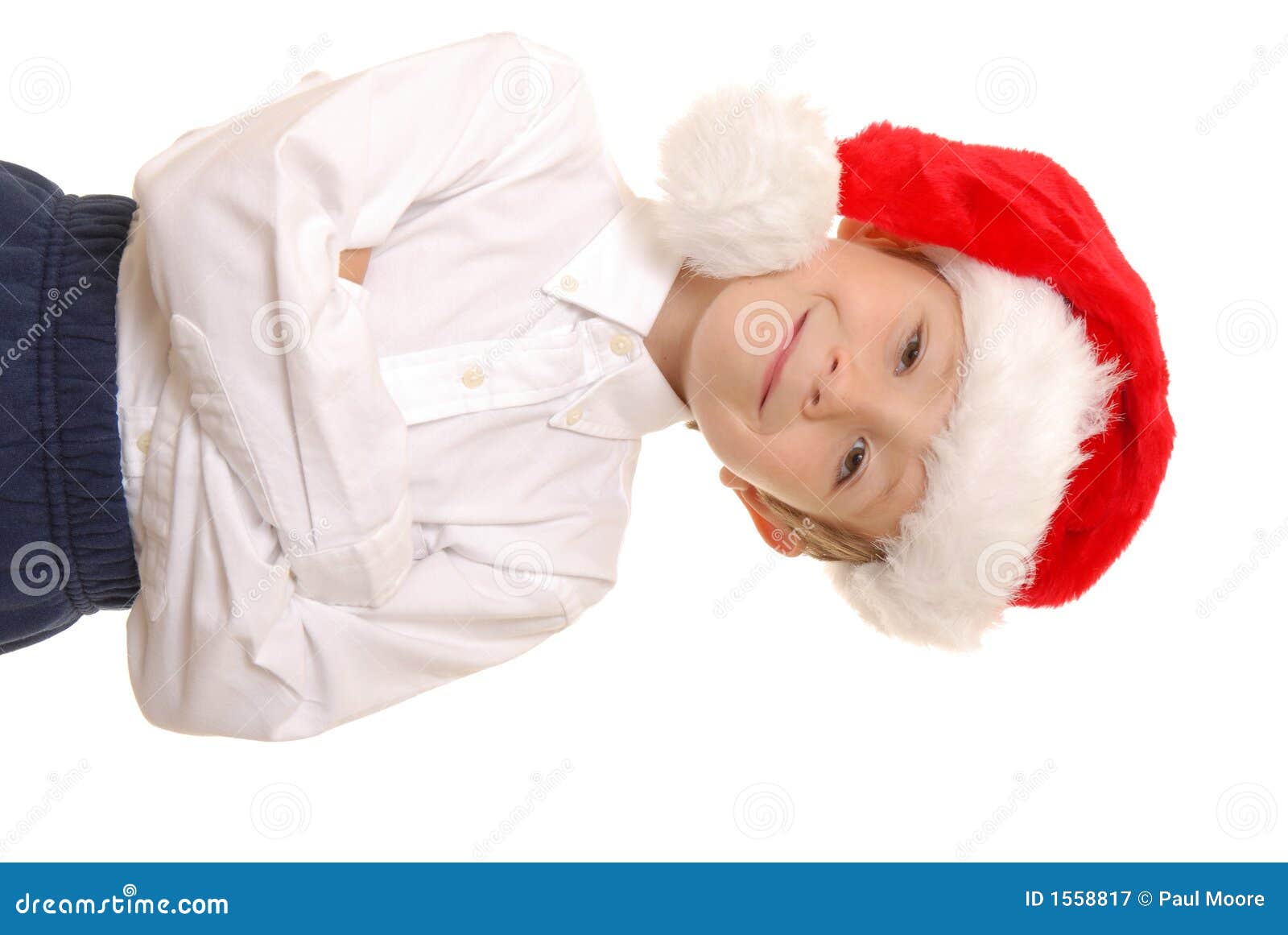 Santa Boy 4 stock image. Image of adorable, expression - 1558817