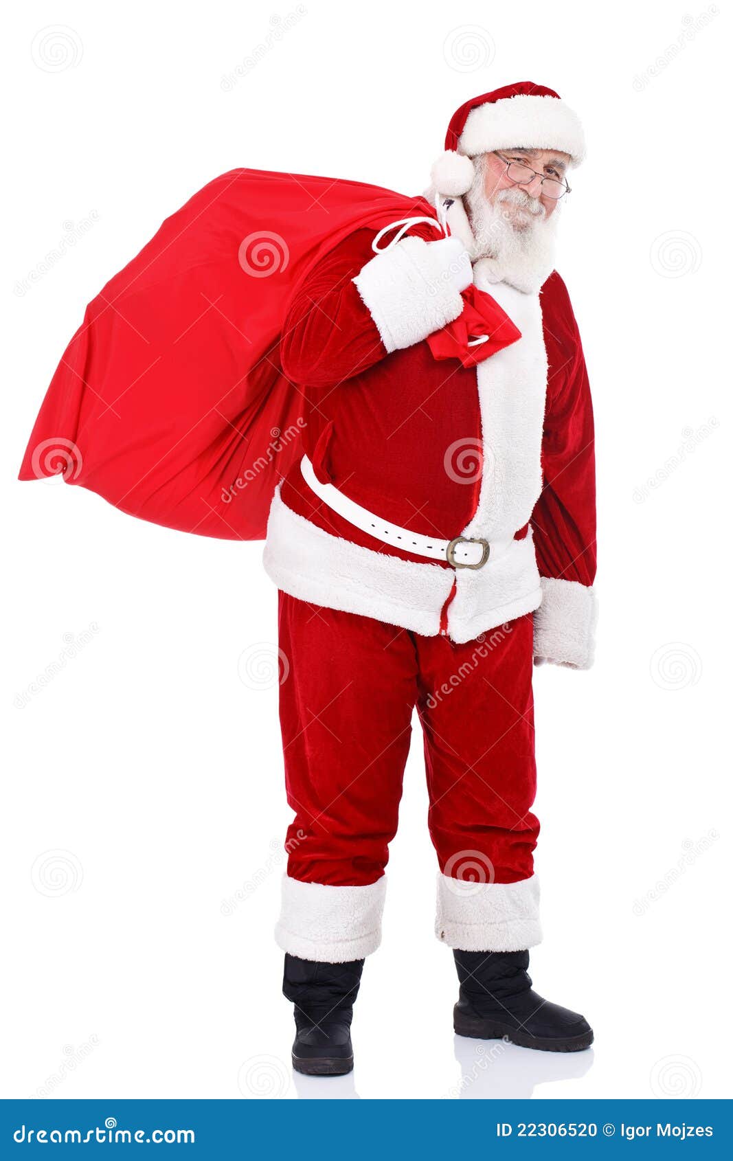 Santa bringing presents stock photo. Image of season - 22306520