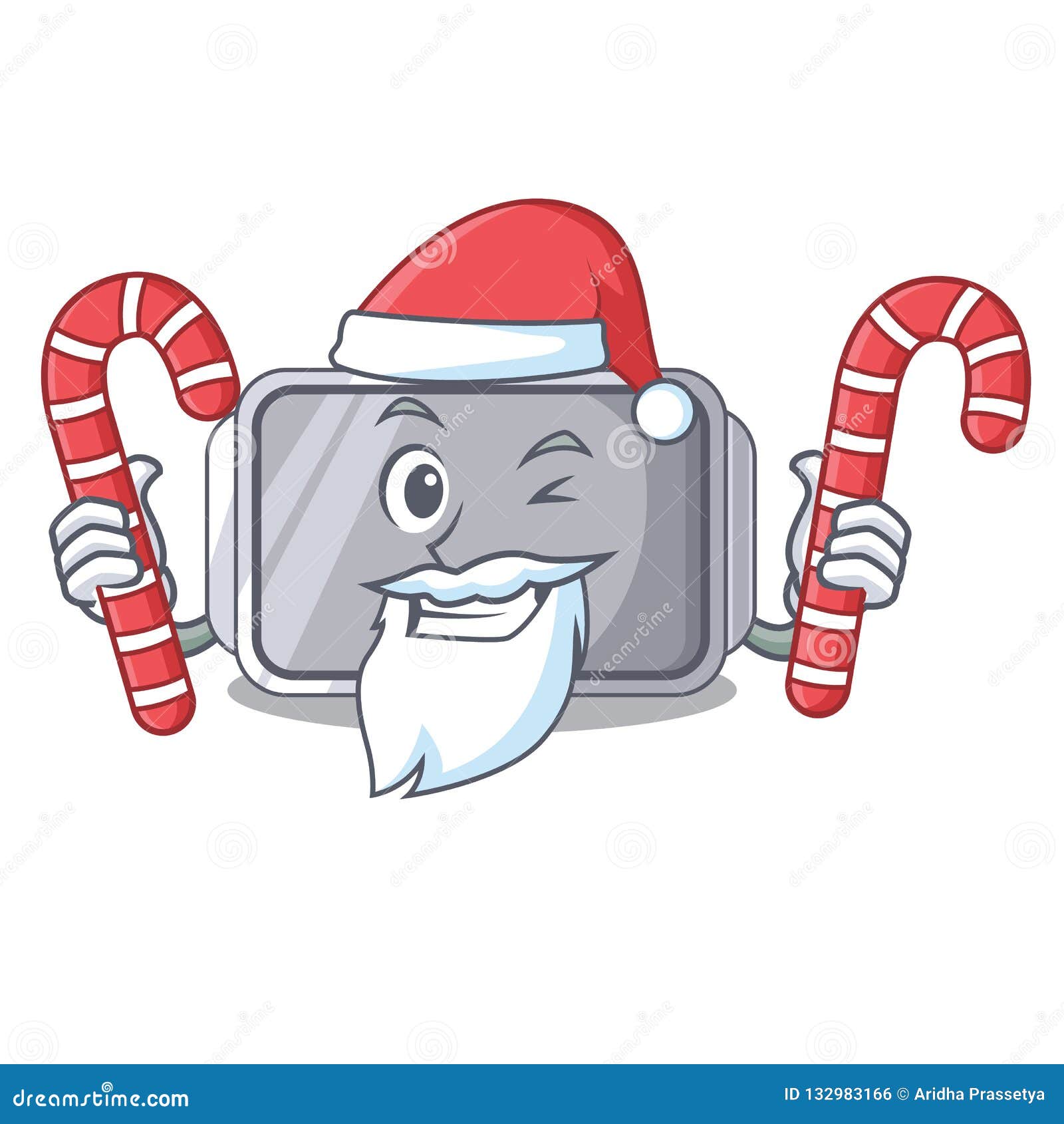Santa with Candy Narrow Baking Tray with Layer Cartoon Stock Vector ...