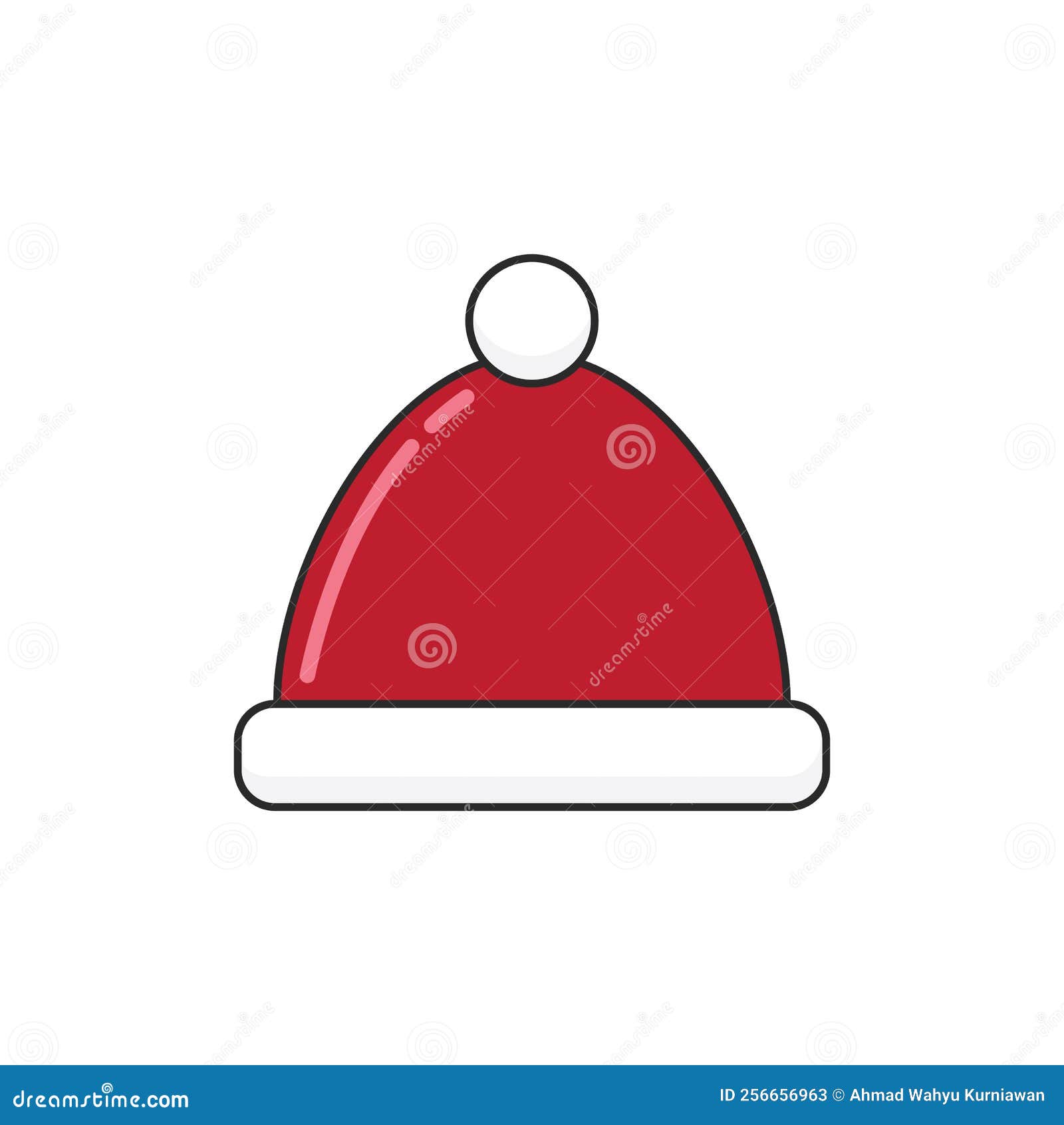 Santa cap icon vector stock vector. Illustration of logo - 256656963