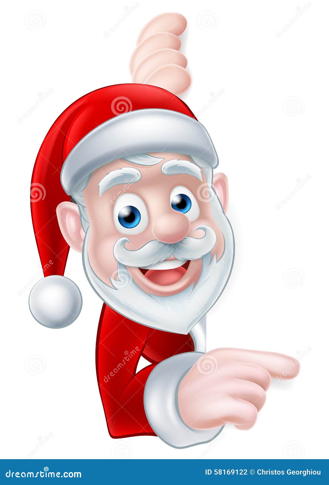 Santa Cartoon ilustração do vetor. Ilustração de cartoon - 58169122