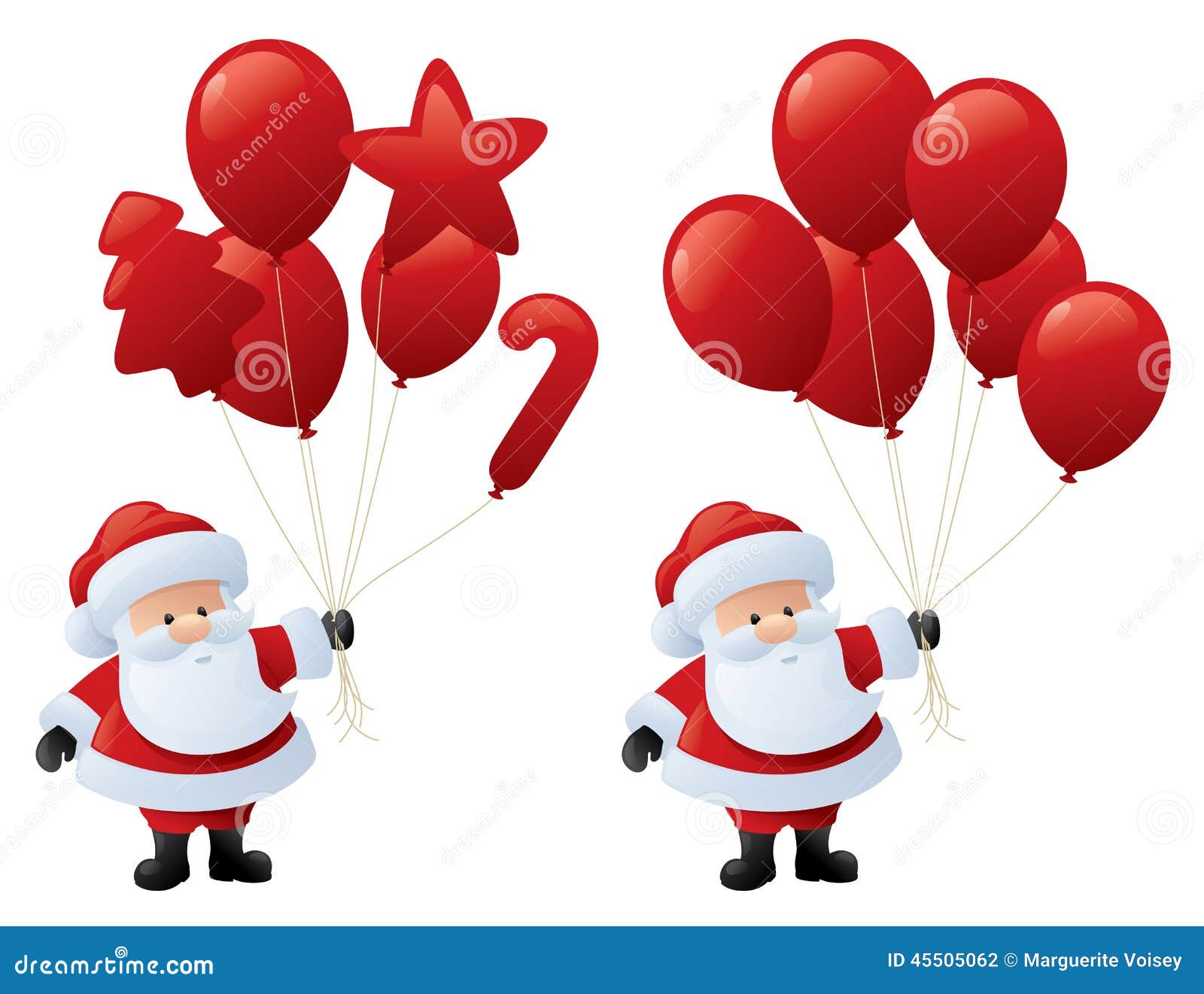 Santa Celebrates stock vector. Illustration of balloons - 45505062