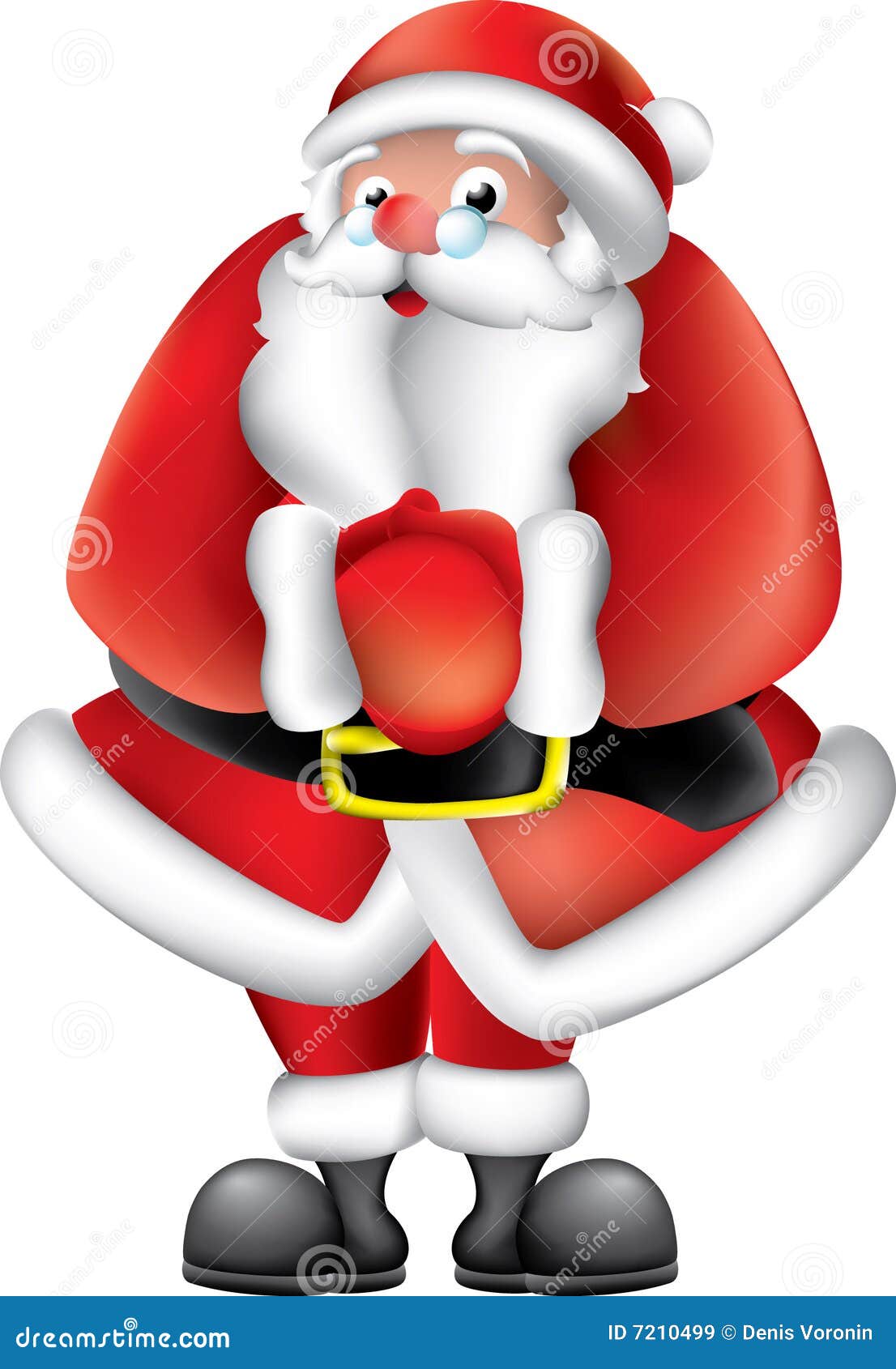 Santa_character stock vector. Illustration of happy, celebration - 7210499