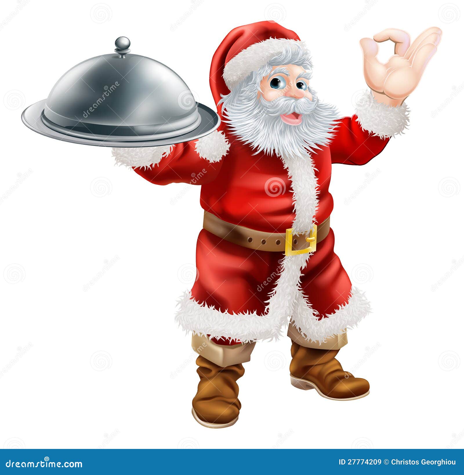 Santa Chef stock vector. Illustration of cover, design - 27774209
