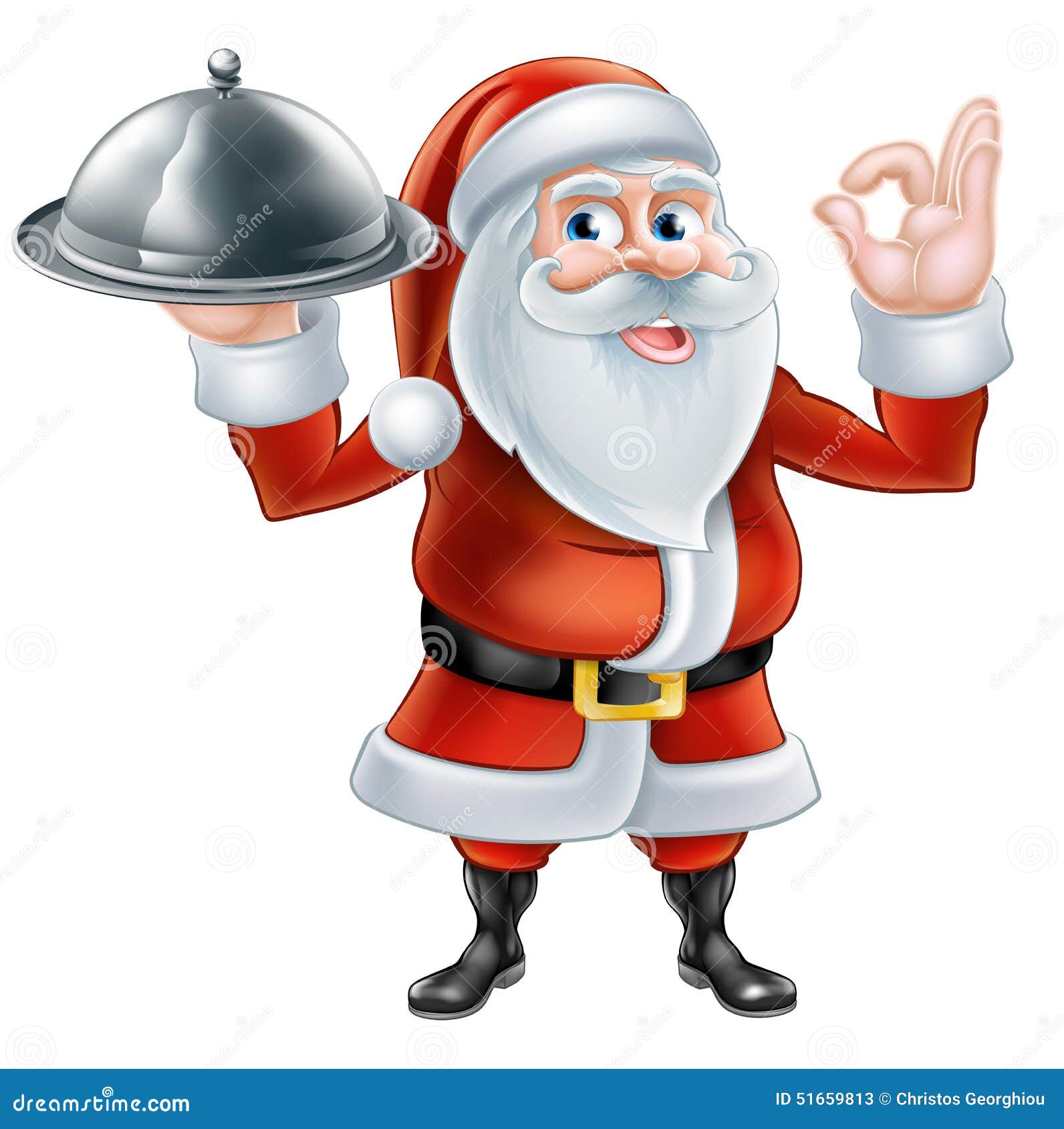 Santa Chef Christmas-Abendessen 2015 B1 [umgewandelt] Vektor Abbildung ...