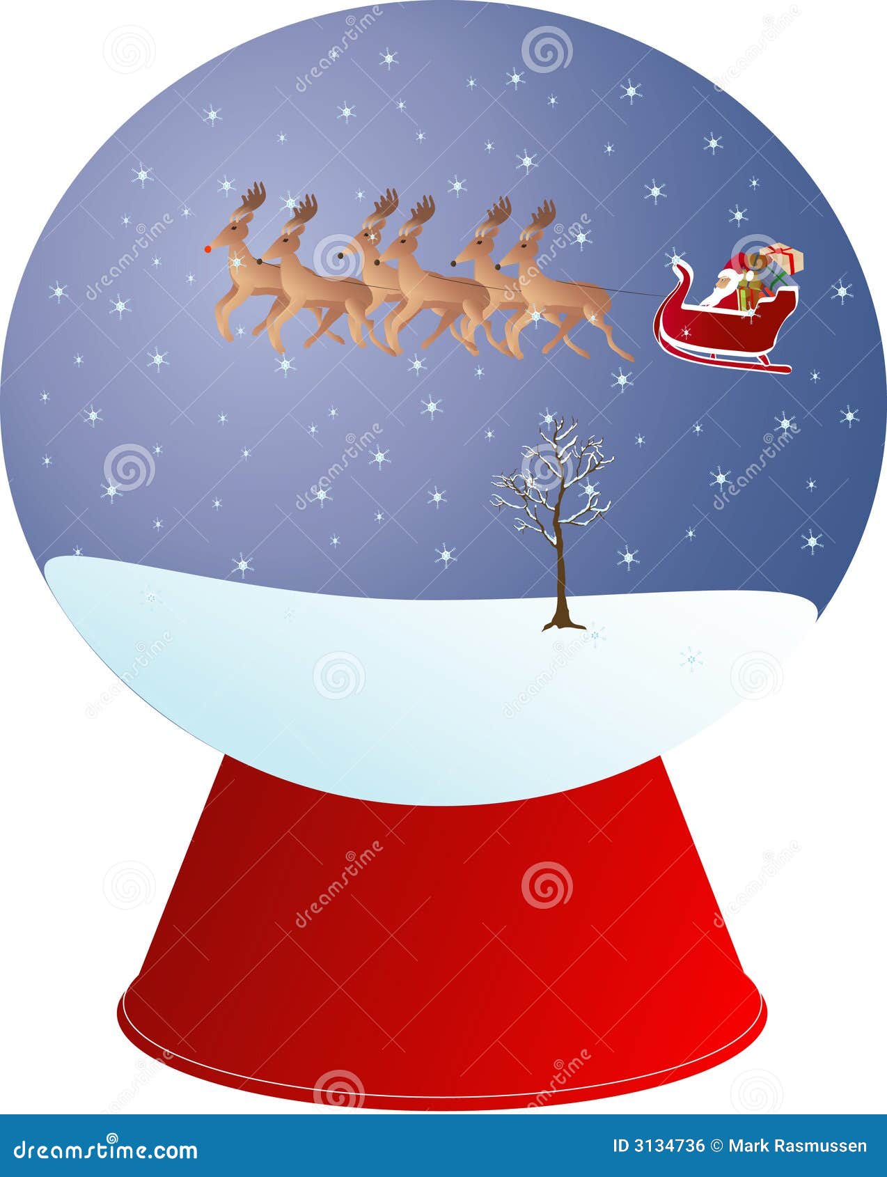 Santa Christmas Ball stock vector. Illustration of santa - 3134736