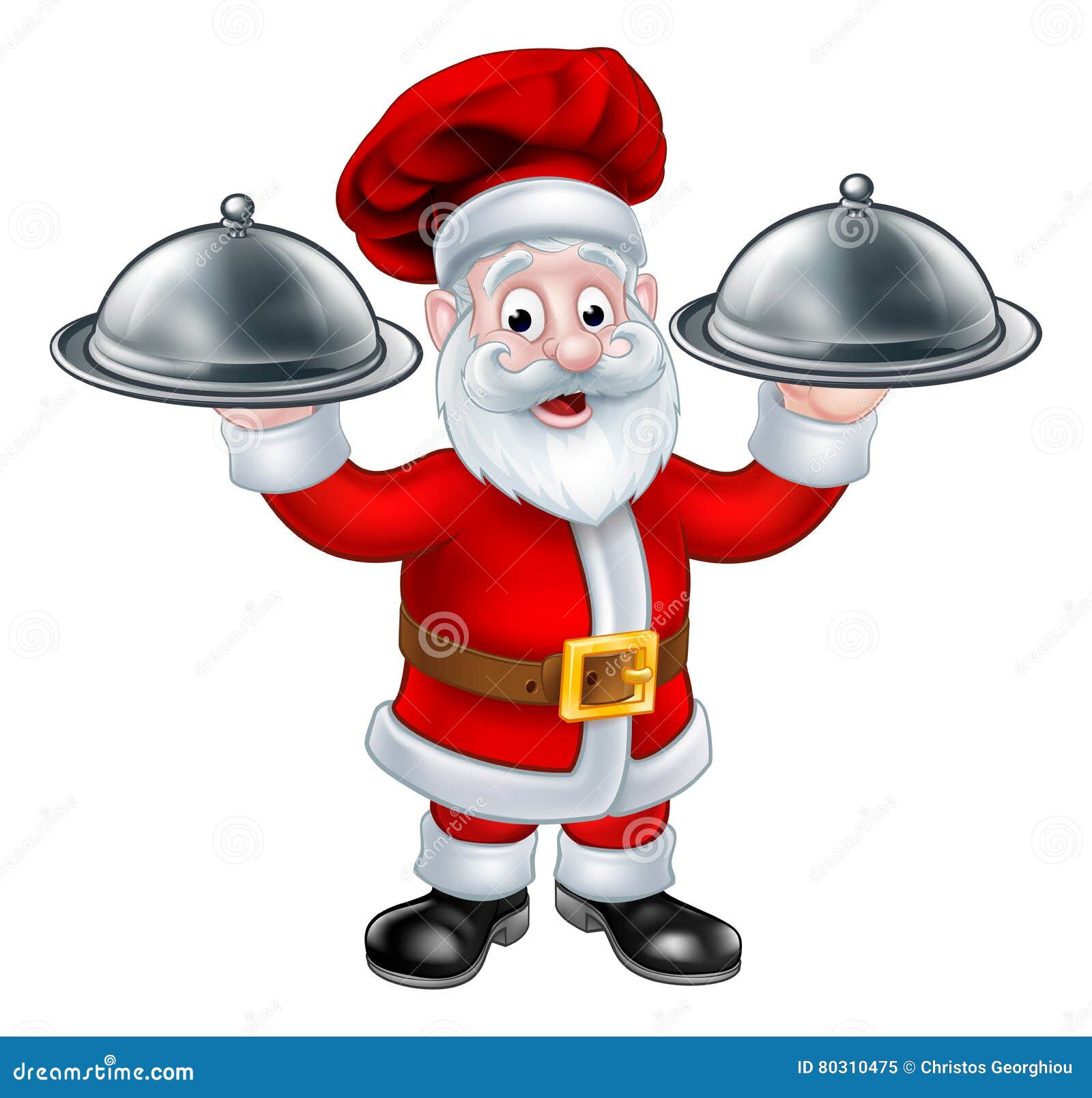 Santa Christmas Chef Character Illustrazione Vettoriale - Illustrazione ...