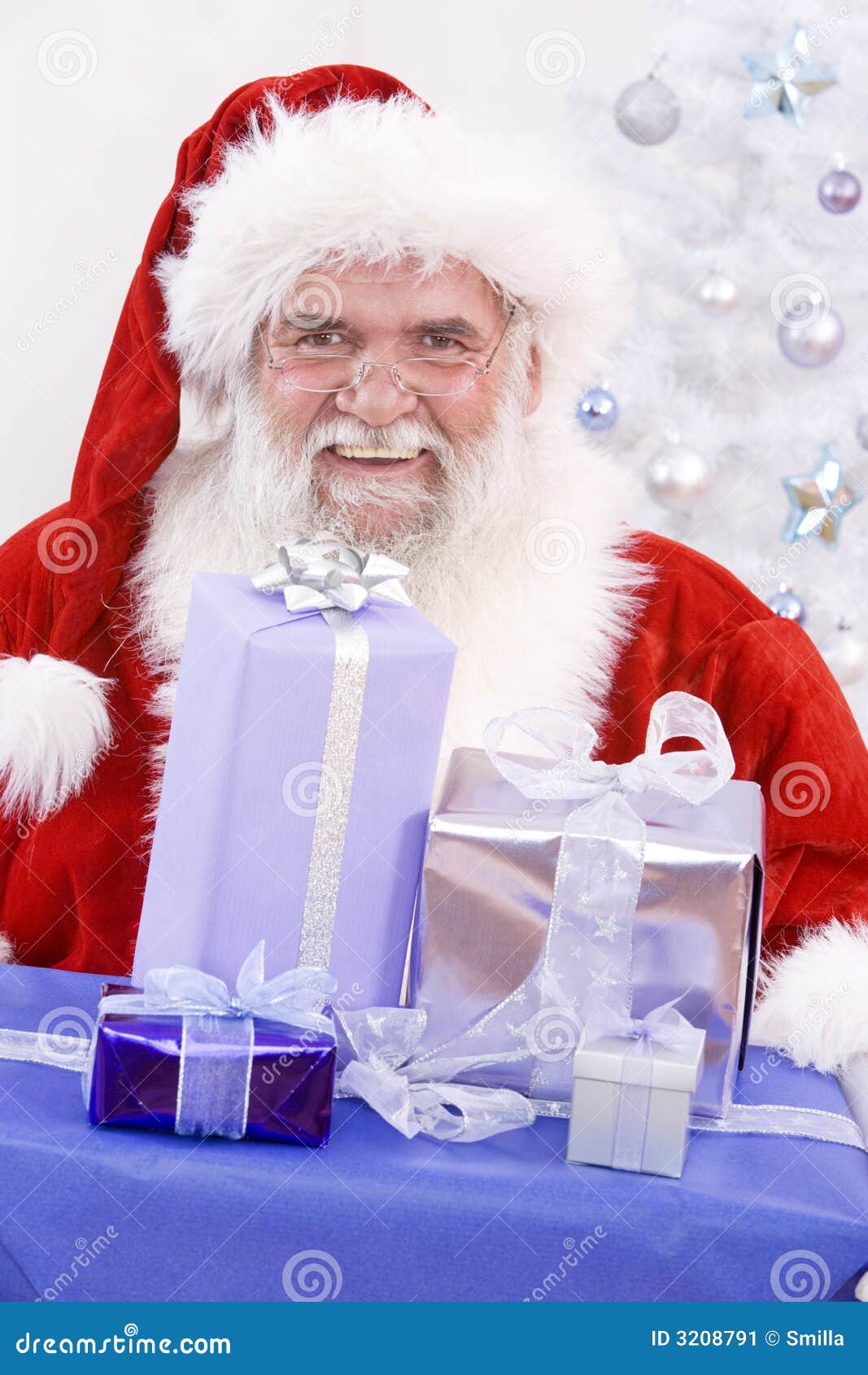 Santa with christmas gifts stock image. Image of gift - 3208791
