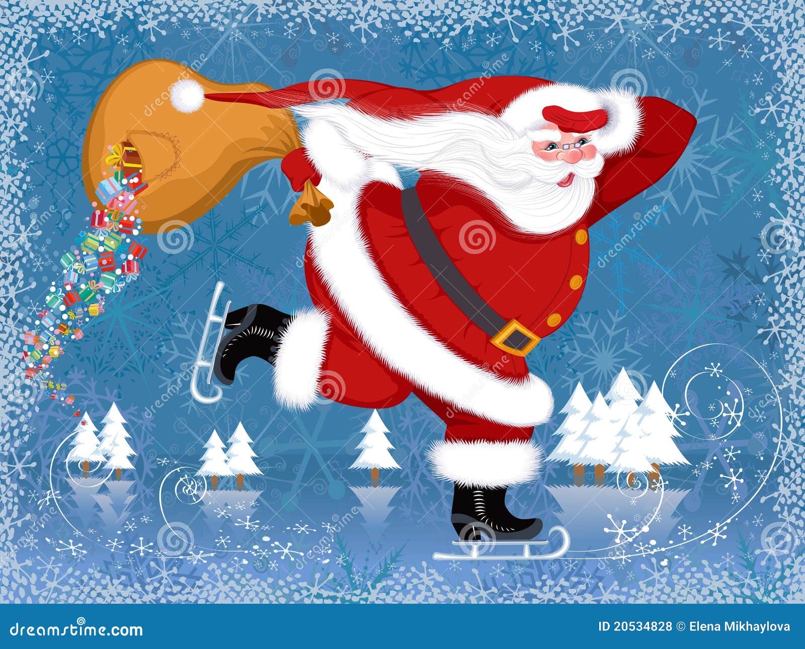 Santa Claus stock vector. Illustration of cartoon, christmas - 20534828