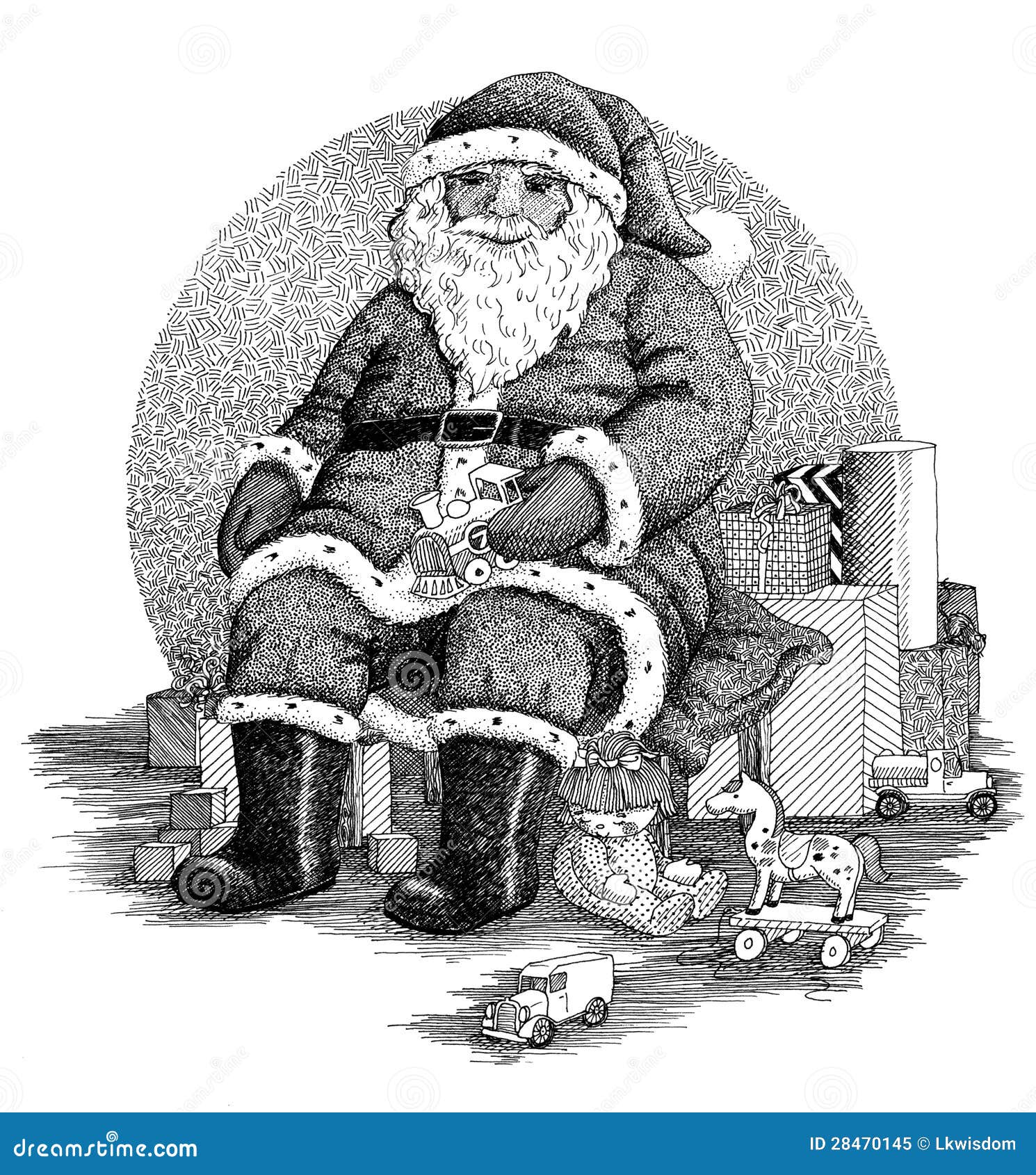 Santa Claus stock illustration. Illustration of mature - 28470145