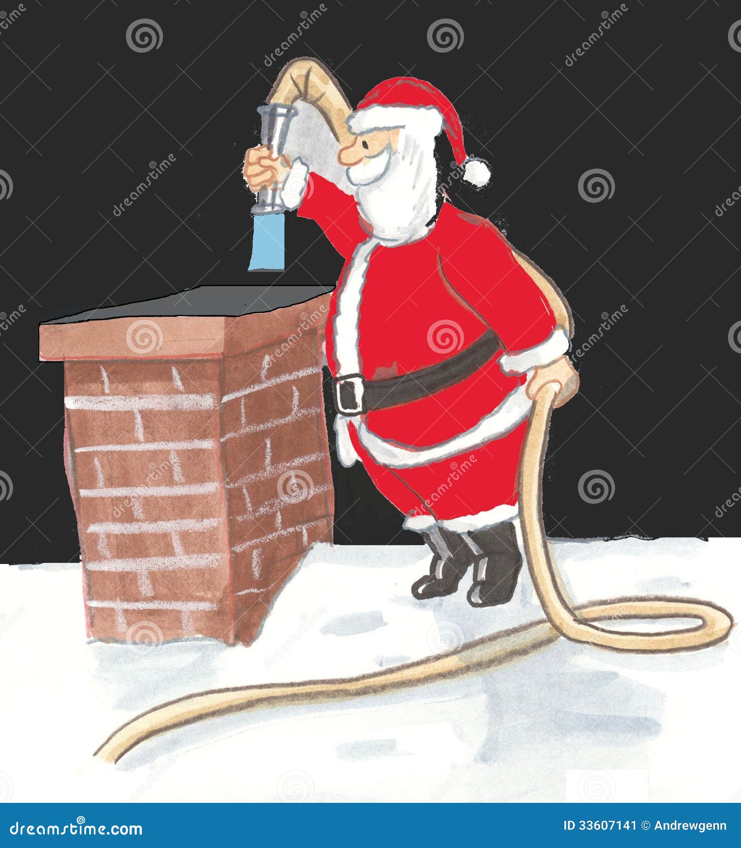 Santa Claus stock illustration. Illustration of burn - 33607141