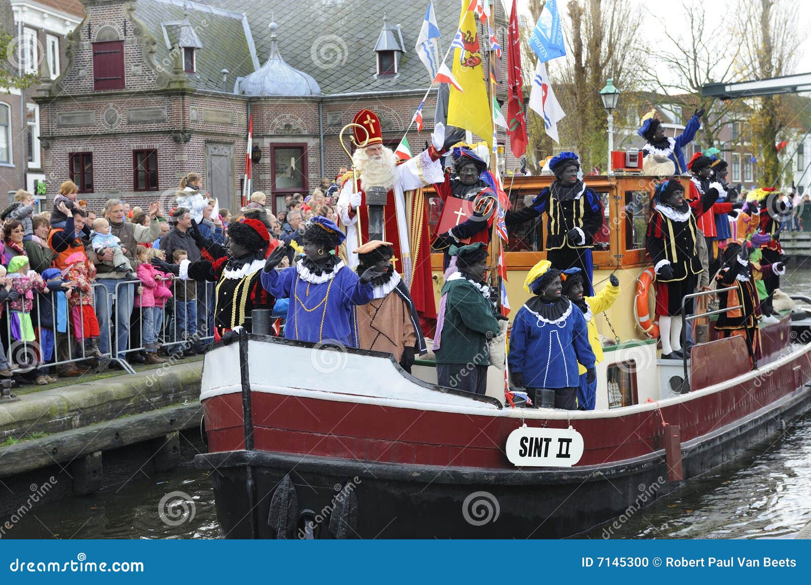 Santa Claus Arrives in Holland Editorial Image - Image of celebration ...