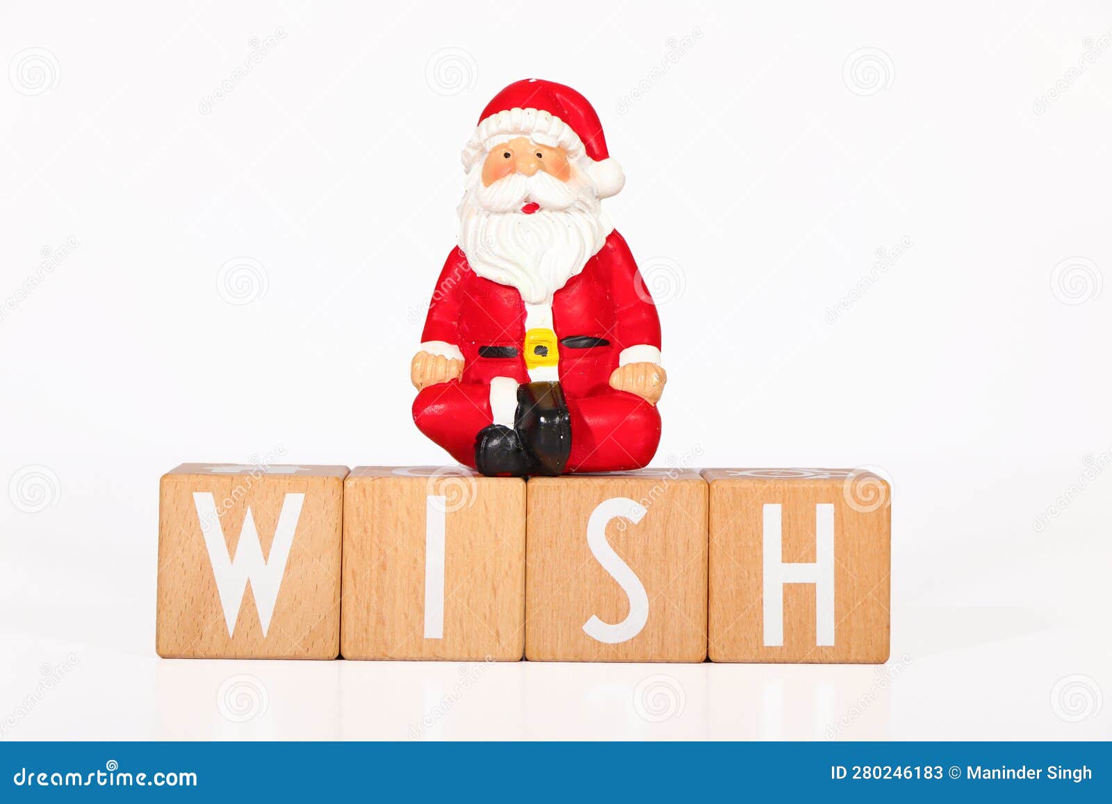 Santa Claus Asking for Wish. Stock Image - Image of question, coming ...