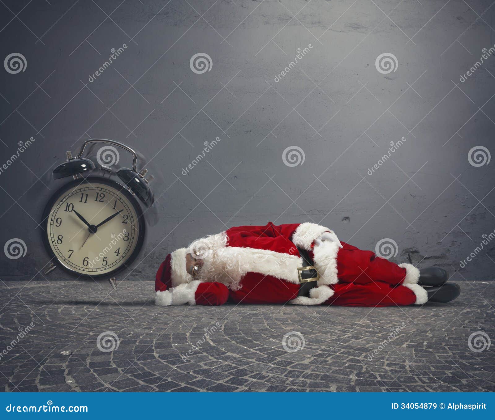 Santa Claus asleep stock image. Image of asleep, christmas - 34054879