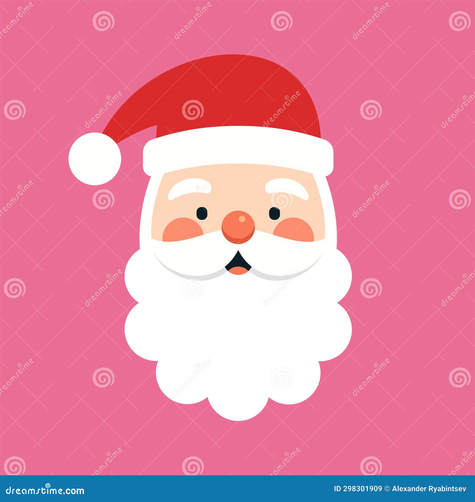 Santa Claus Avatar Vector Illustration Stock Vector - Illustration of ...