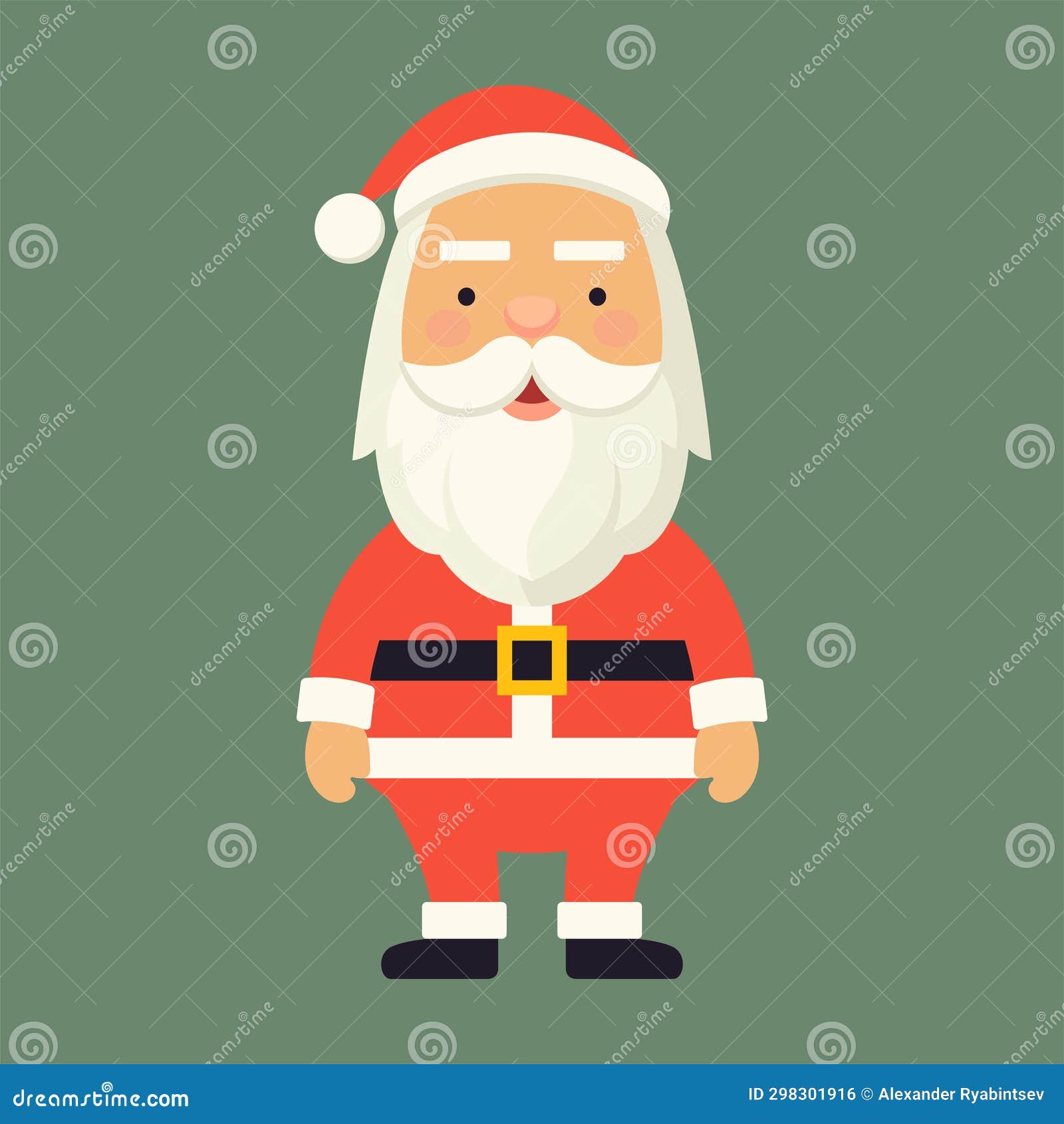 Santa Claus Avatar Vector Illustration Stock Vector - Illustration of ...