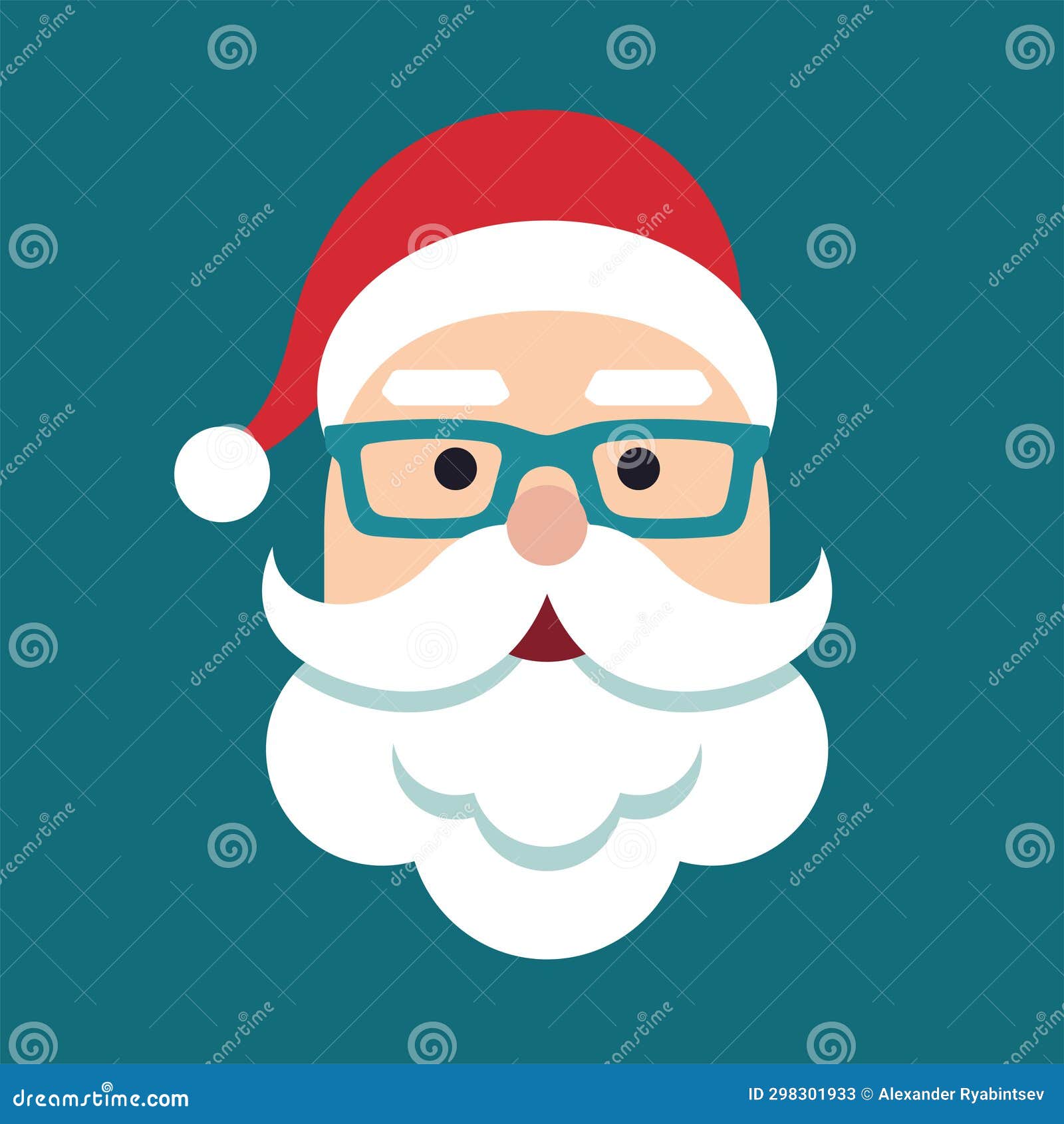 Santa Claus Avatar Vector Illustration Stock Vector - Illustration of ...