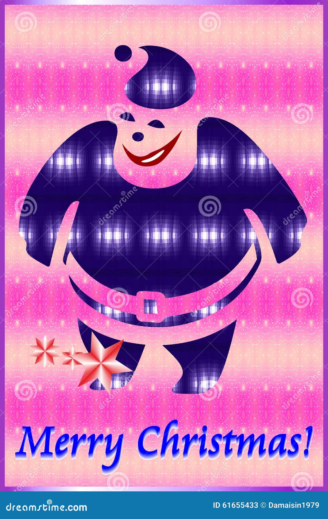 Santa Claus azul stock de ilustración. Ilustración de imagen - 61655433