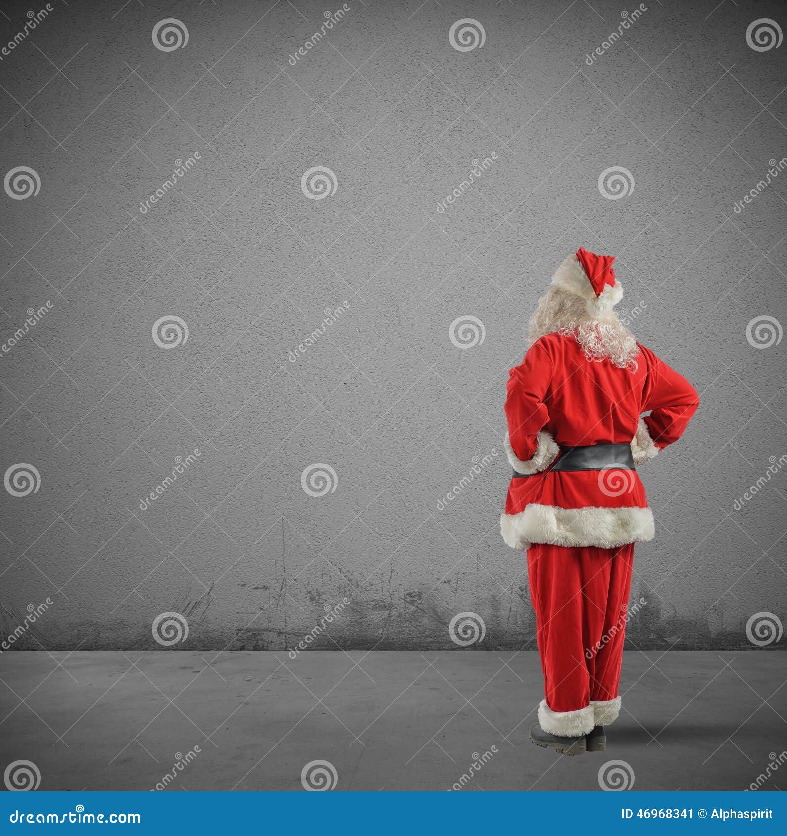 Santa claus back stock image. Image of perspective, aspiration - 46968341