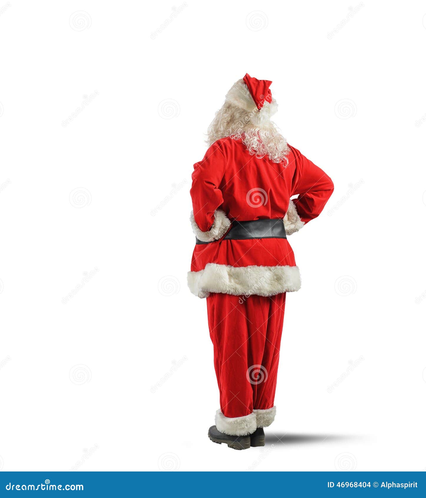 Santa claus back stock photo. Image of tradition, ponder - 46968404