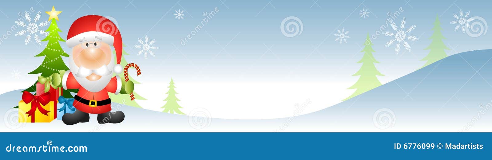 Santa Claus Banner stock illustration. Illustration of graphic - 6776099