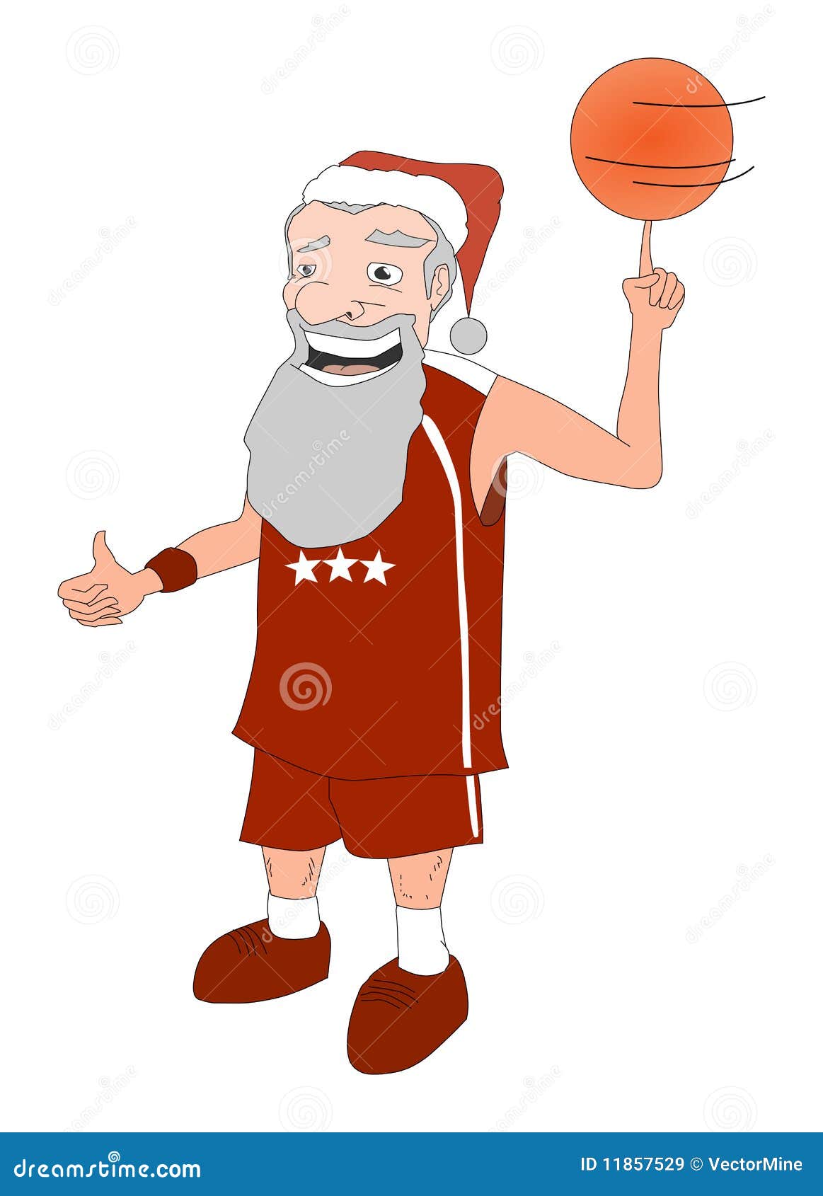 Santa Claus Playing Basketball Stock Illustrations – 41 Santa Claus ...