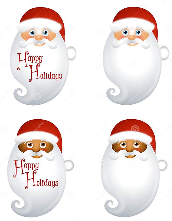 Santa Claus Beard Background Stock Illustration - Illustration of claus ...