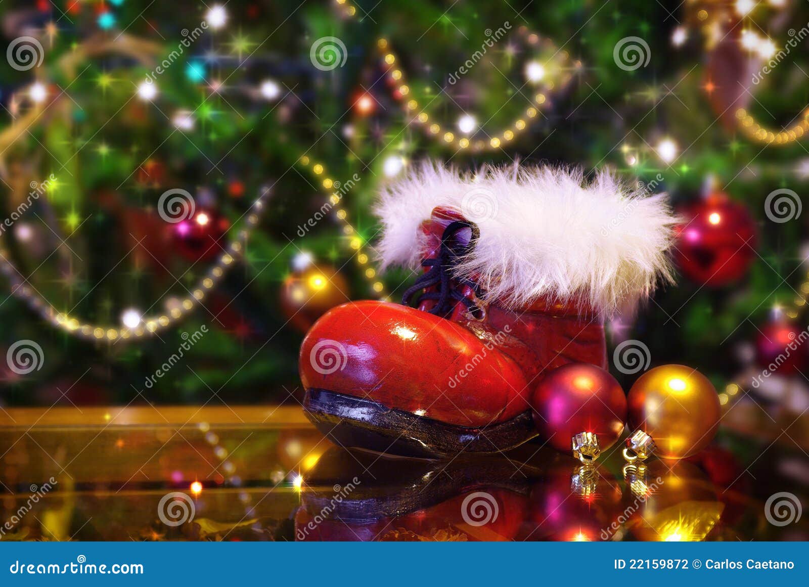 Santa-claus boot stock photo. Image of decorative, celebration - 22159872