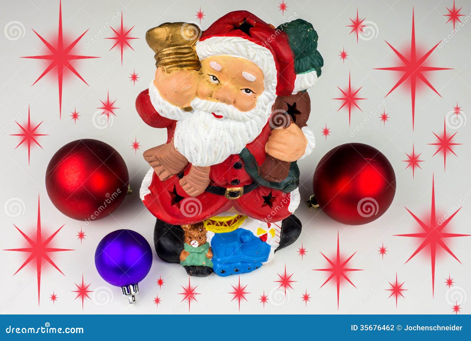 Santa Claus stock photo. Image of background, vintage - 35676462