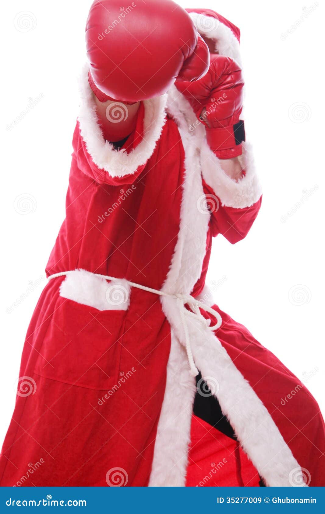 Santa Claus Boxing image stock. Image du événement, heurter - 35277009