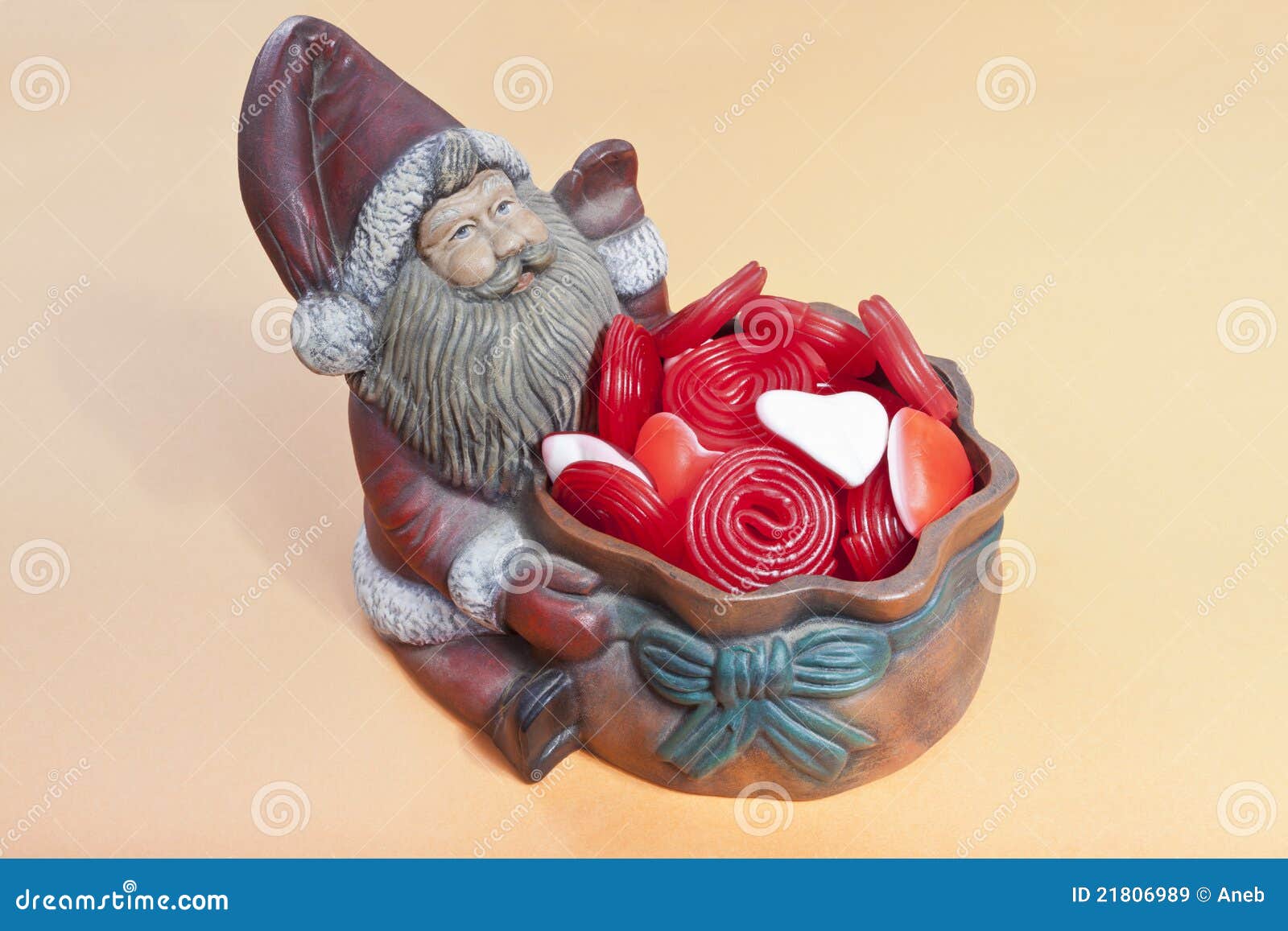 Santa Claus with candy stock image. Image of claus, snack - 21806989