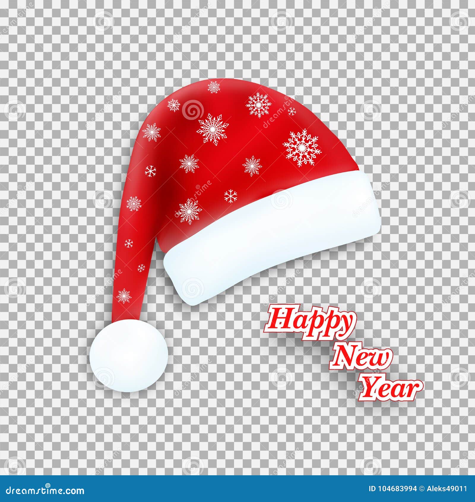 Santa Claus cap, vector stock vector. Illustration of celebrate - 104683994