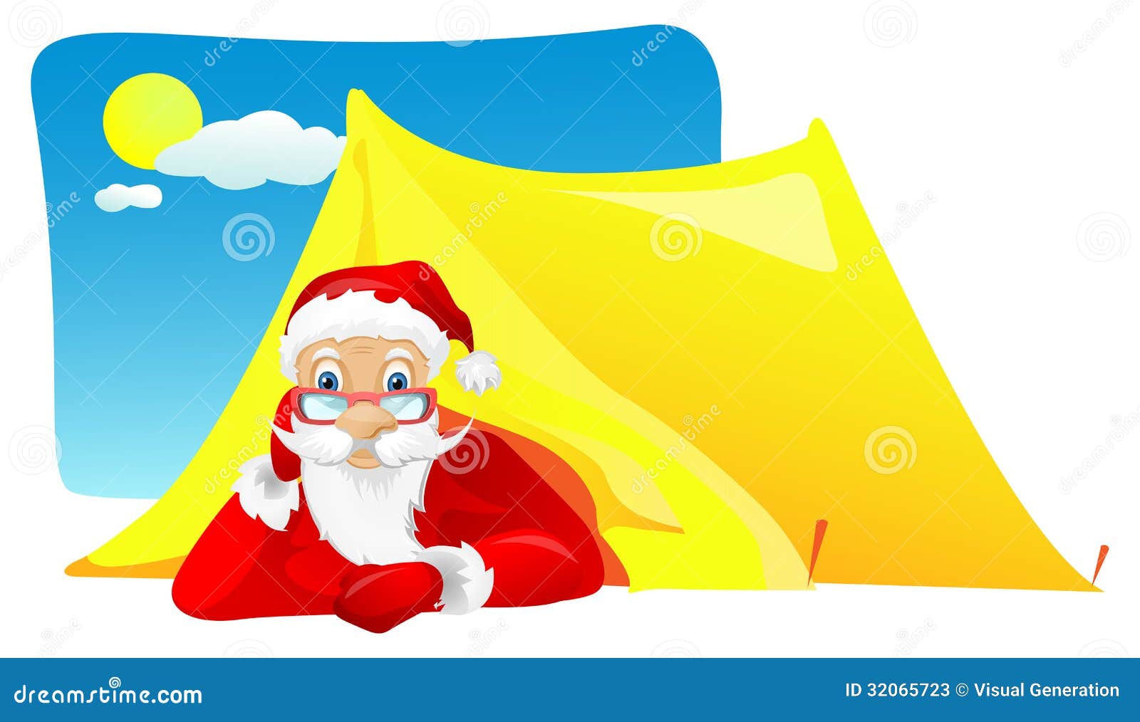 Santa Claus stock vector. Illustration of santa, outdoors - 32065723