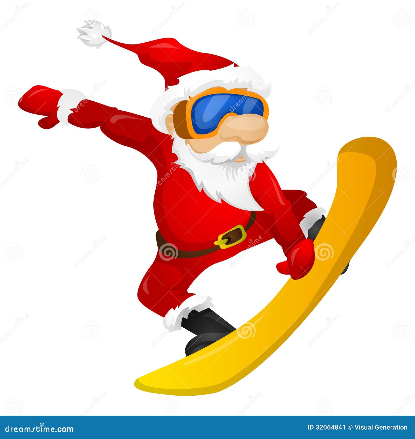 Santa Claus stock vector. Illustration of goggles, celebration - 32064841