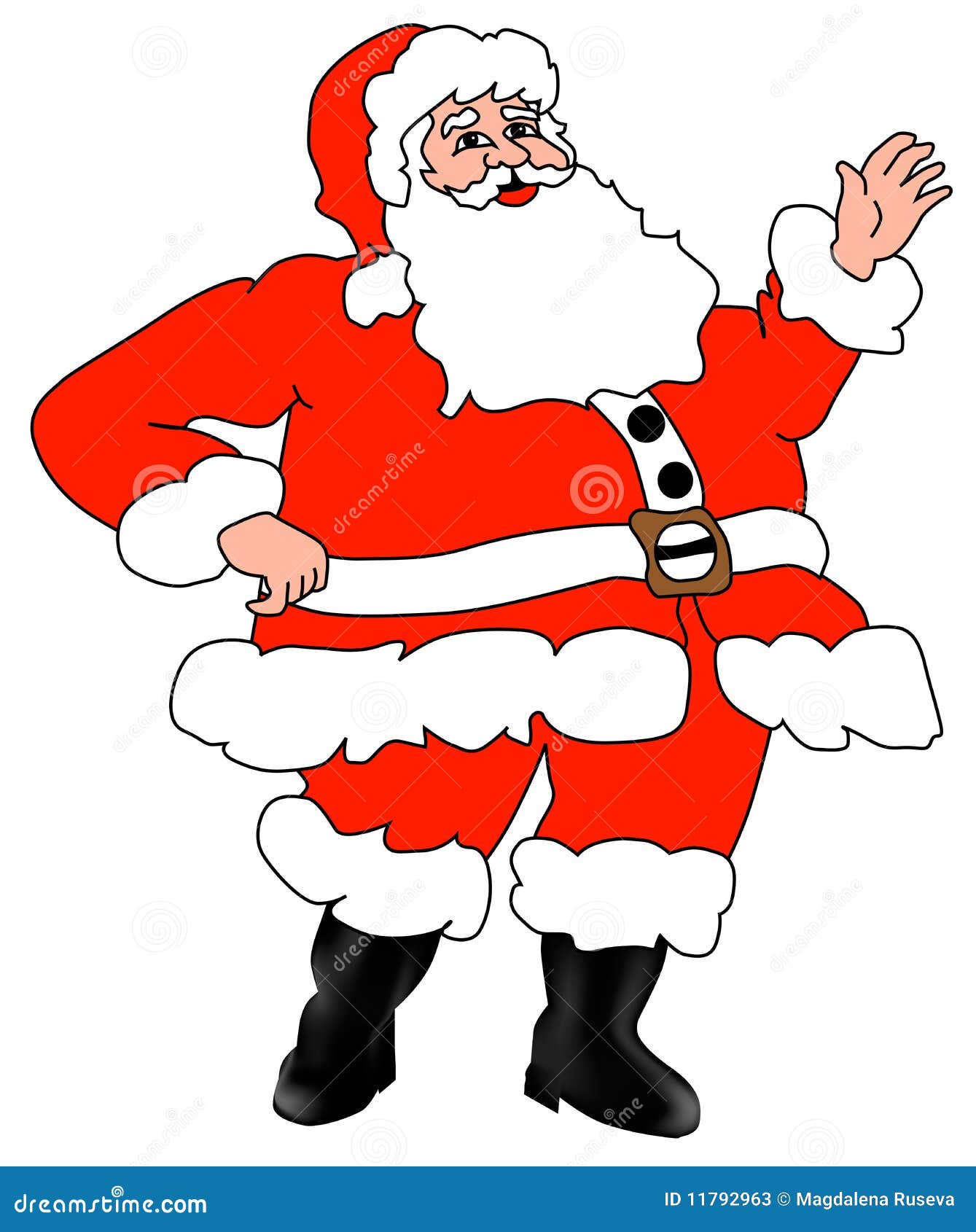 Santa Claus Christmas Father Stock Vector - Illustration of gold ...
