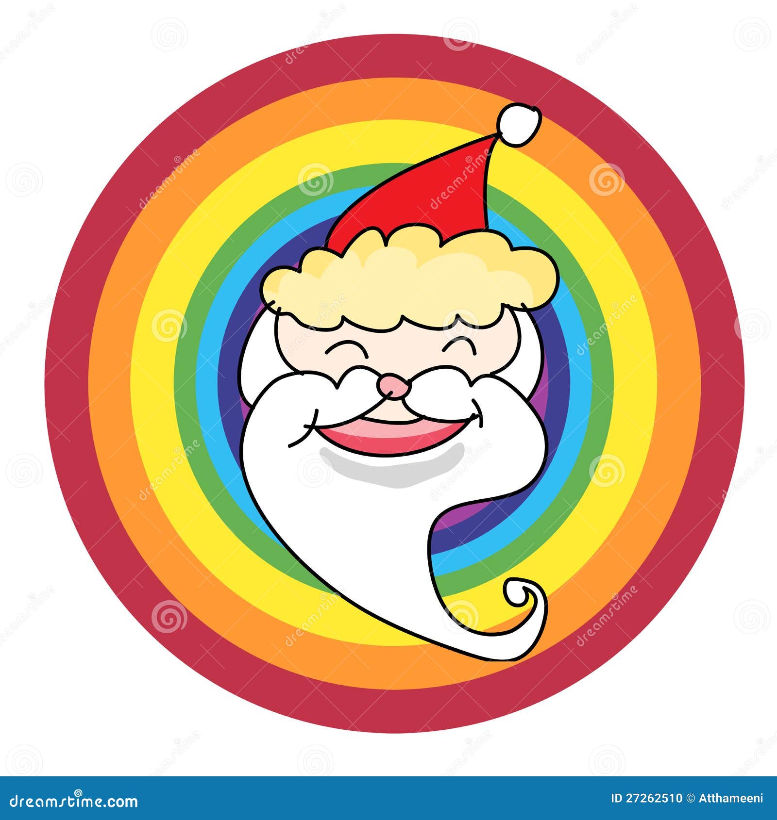 Santa Claus Christmas Hand Sketch Stock Illustration - Illustration of ...