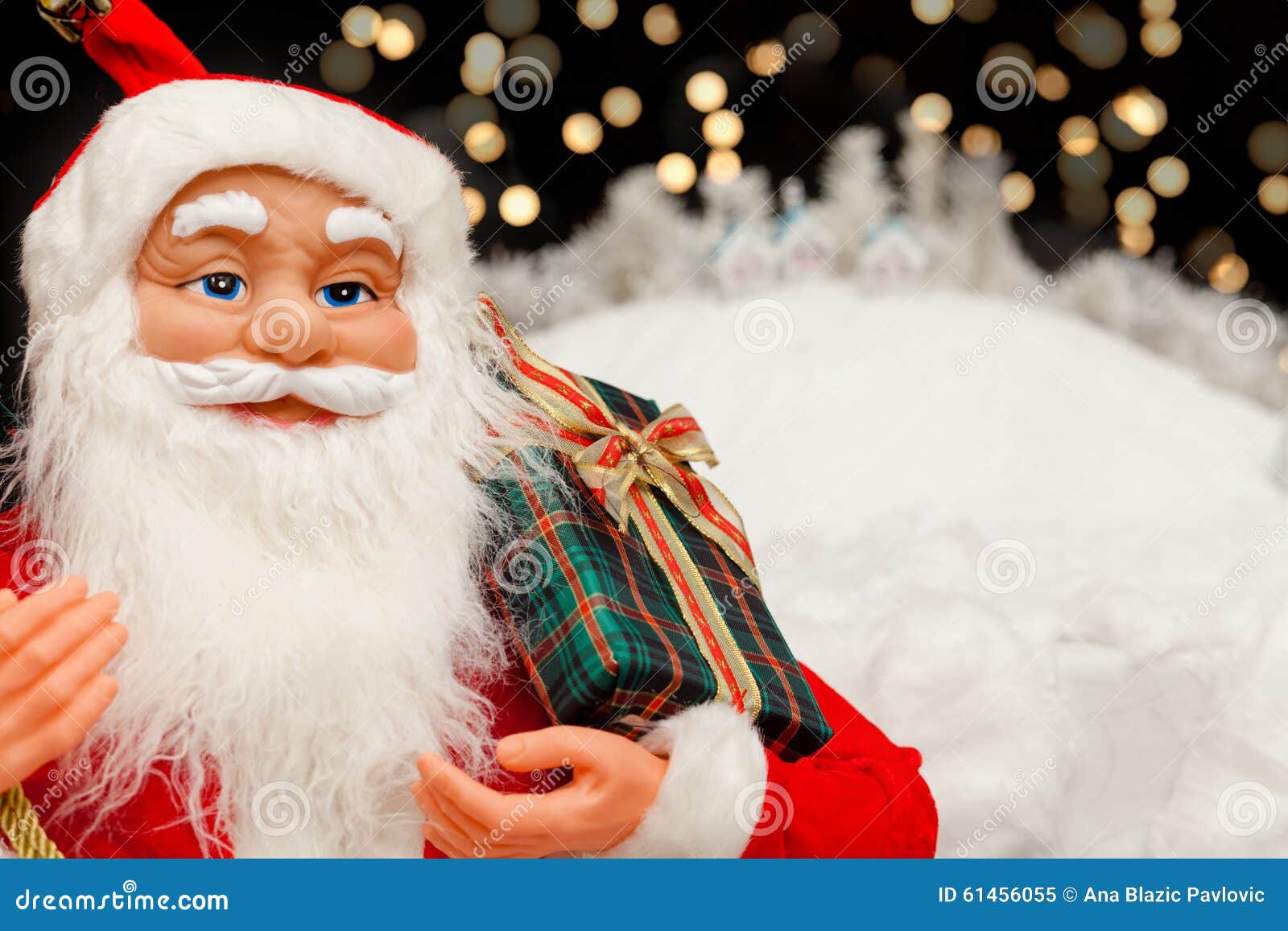 Santa Claus in the Christmas Night Stock Image - Image of santa ...
