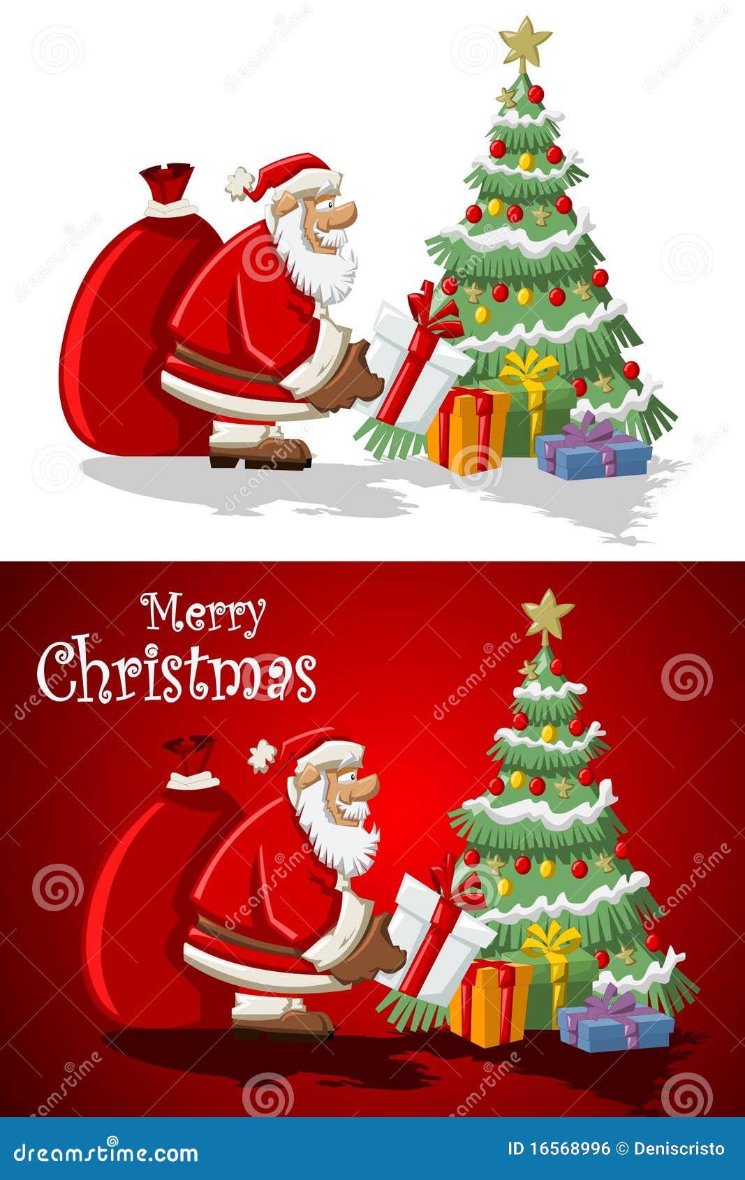 Santa-Claus on Christmas Time Stock Vector - Illustration of home, noel ...