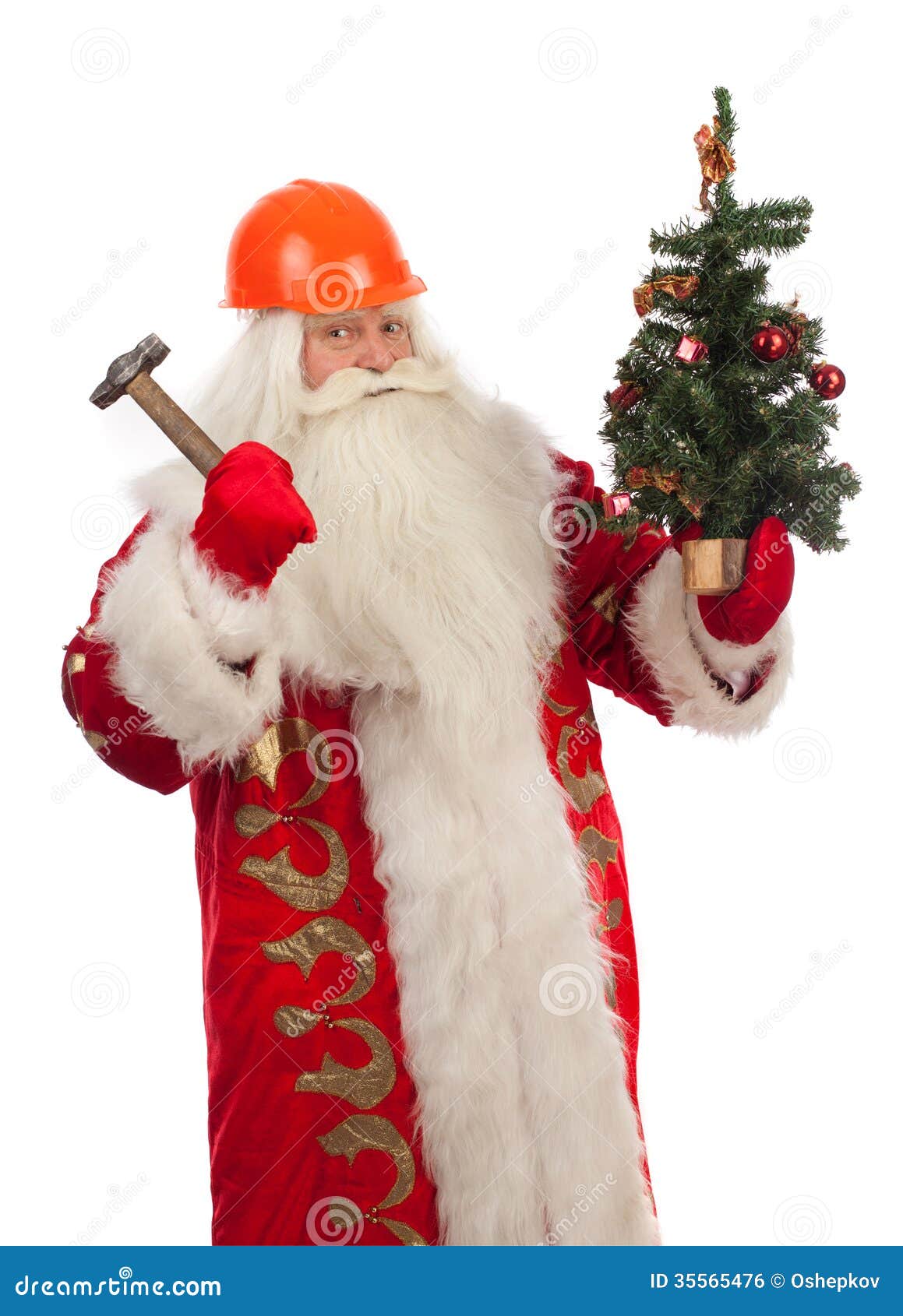 Santa Claus stock photo. Image of operation, joiner, construction ...