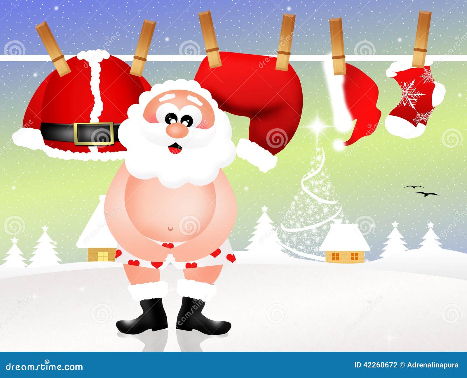 Santa Claus clothes stock illustration. Illustration of clothes - 42260672