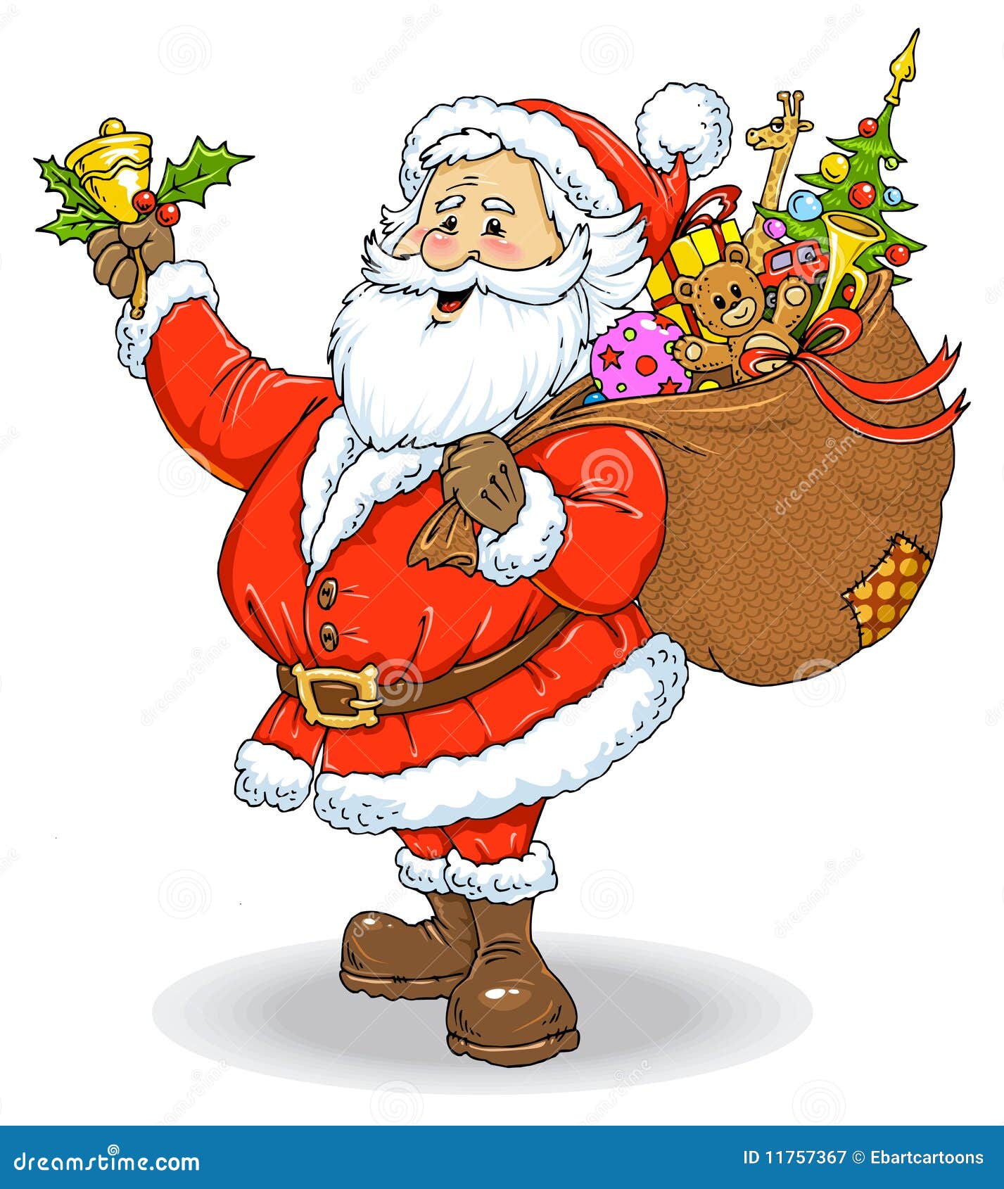 Santa Claus Color Illustration Stock Illustration - Illustration of ...
