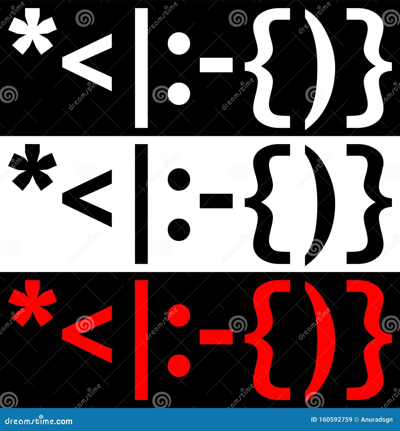 Punctuation Marks System Vector Illustration Example Set ... Punctuation Marks System Vector Illustration Example Set ...