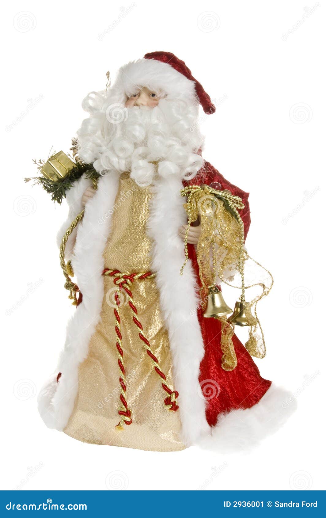 Santa Claus Figure Facing Left Stock Image - Image of merry, sack: 2936001