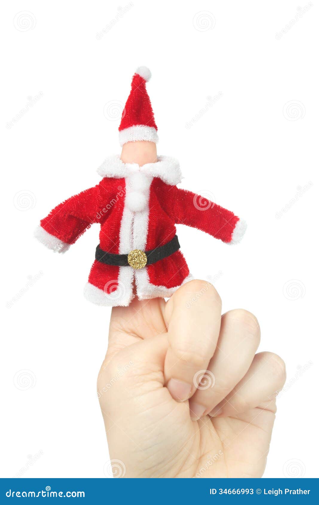 Santa claus finger puppet stock image. Image of christmas - 34666993
